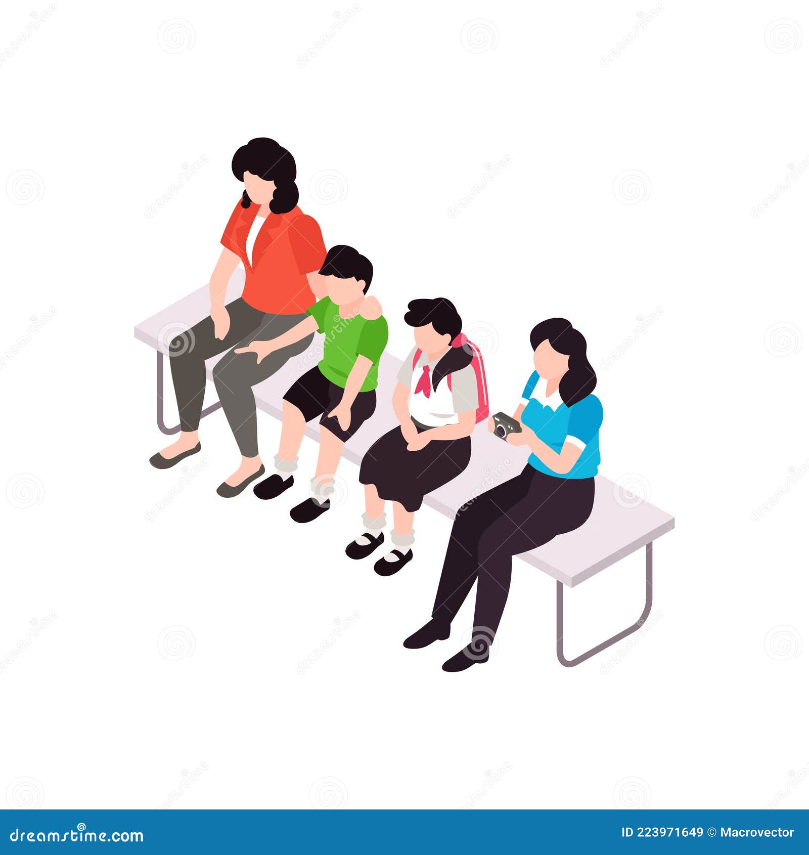 Spectators Isometric Icon stock vector. Illustration of object - 223971649