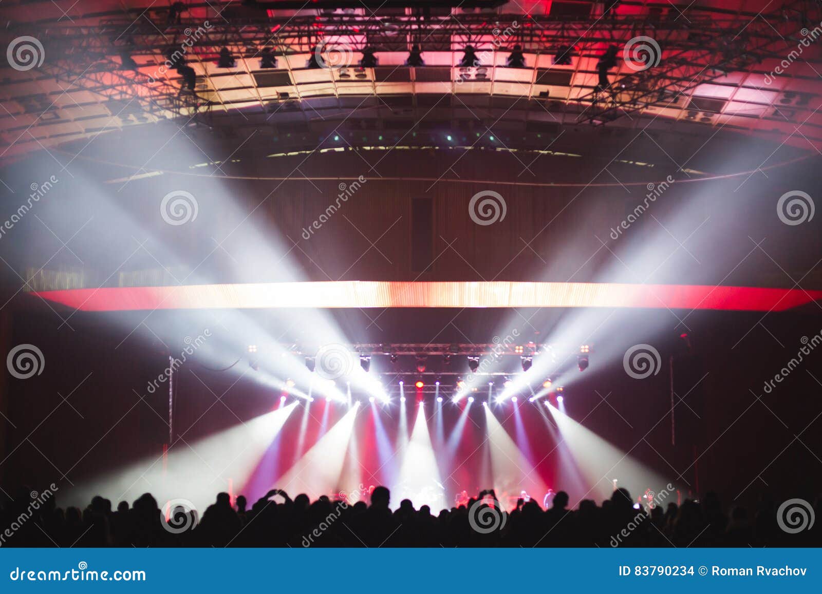 Spectators in the Large Concert Hall. Stock Photo - Image of high, rock ...