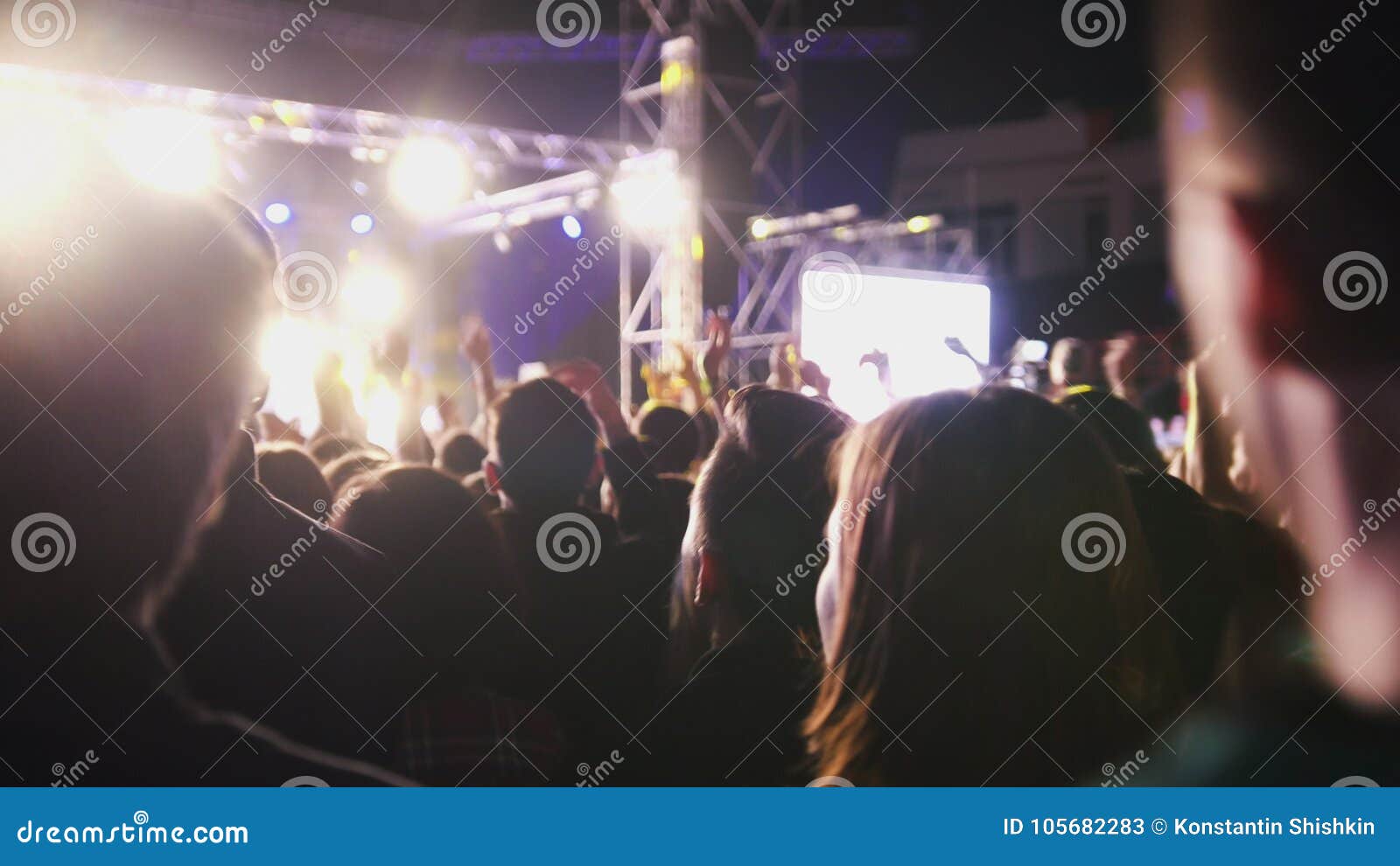 Spectators at the Rock Concert Editorial Stock Photo - Image of ...
