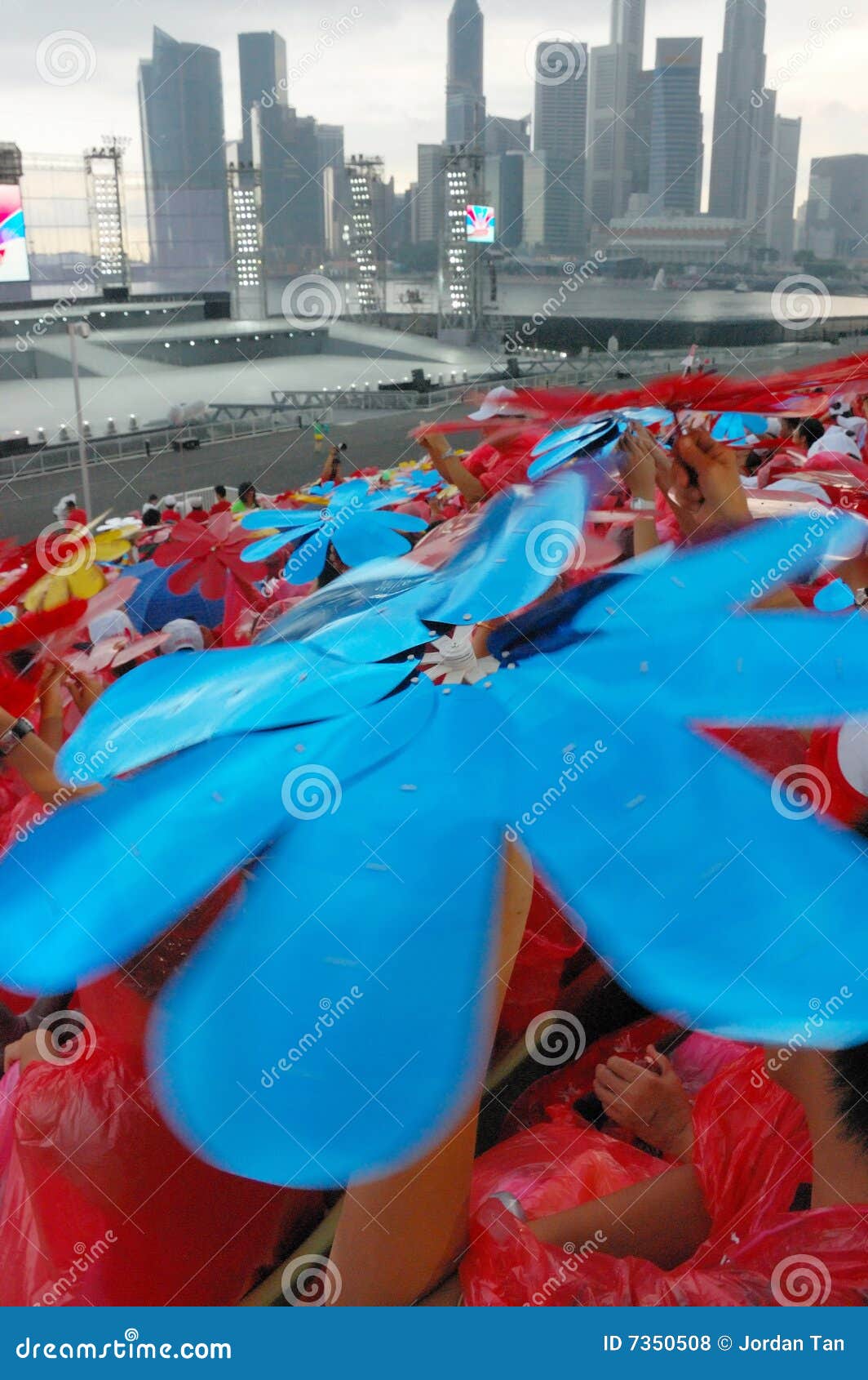 Spectators spinning fans editorial stock photo. Image of nation - 7350508