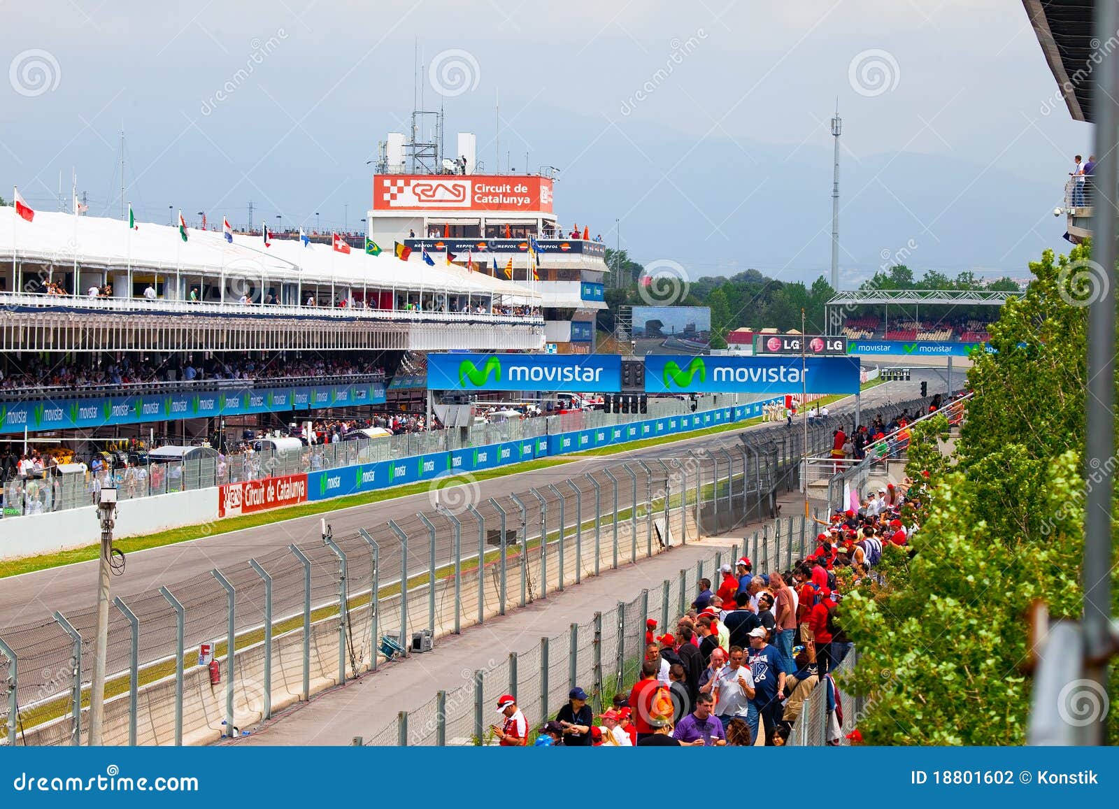 Spectators on Tribunes on the Formula 1 Grand Prix Editorial ...