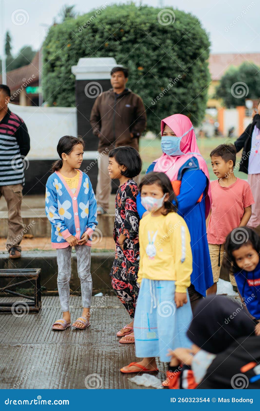 Spectators Watching a Performance at the Carnival Editorial Stock Image ...