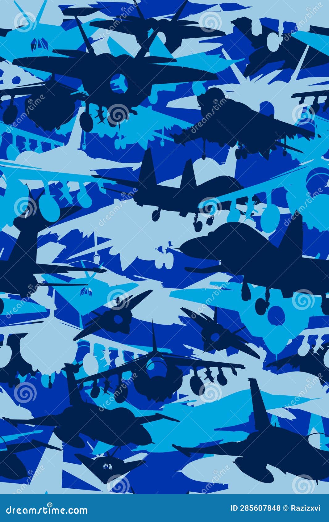 Military Camouflage Fighter Jet Pattern Blue Stock Photo ...