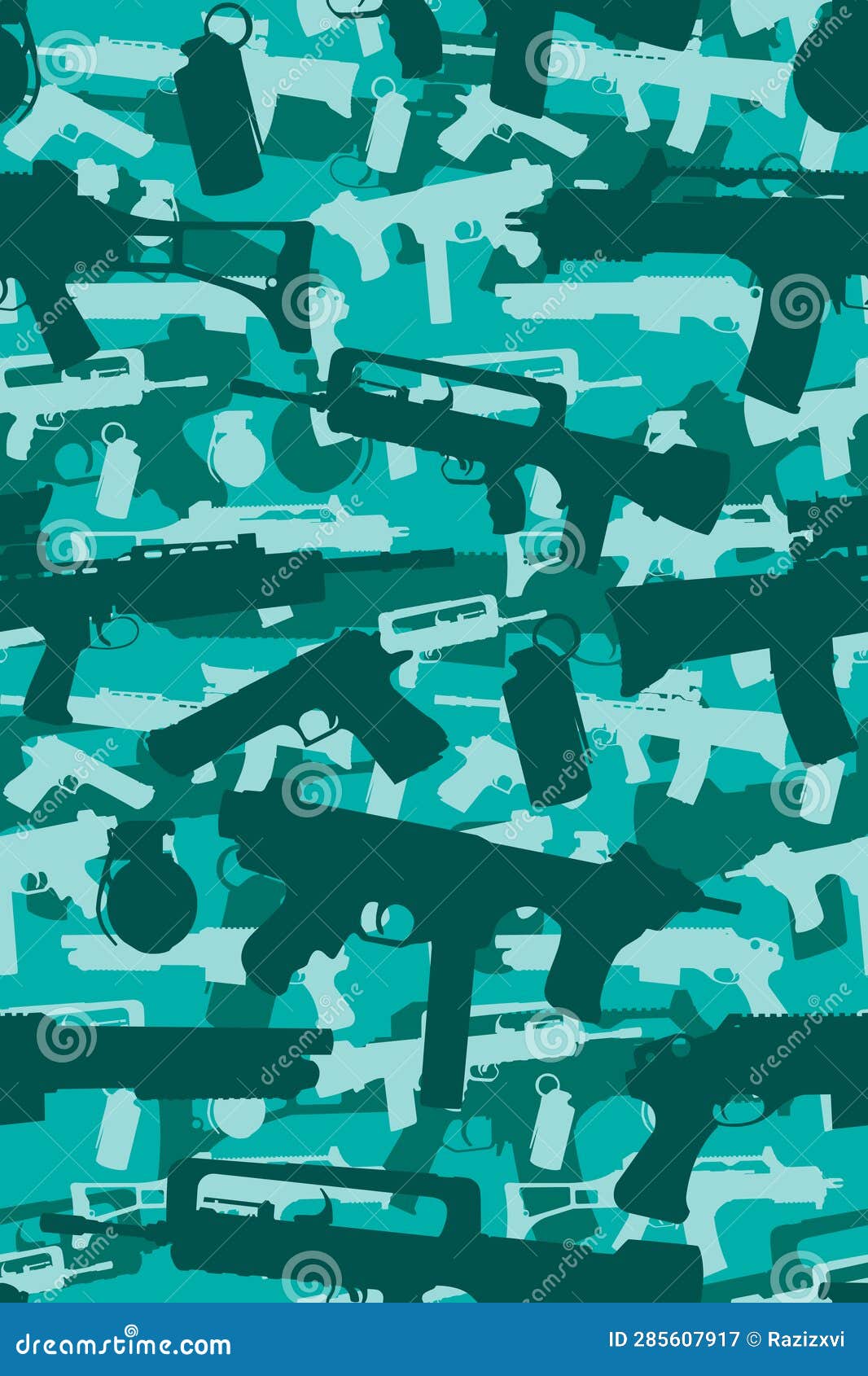 Military Camouflage Weapons Pattern Teal Royalty-Free Stock Photo ...
