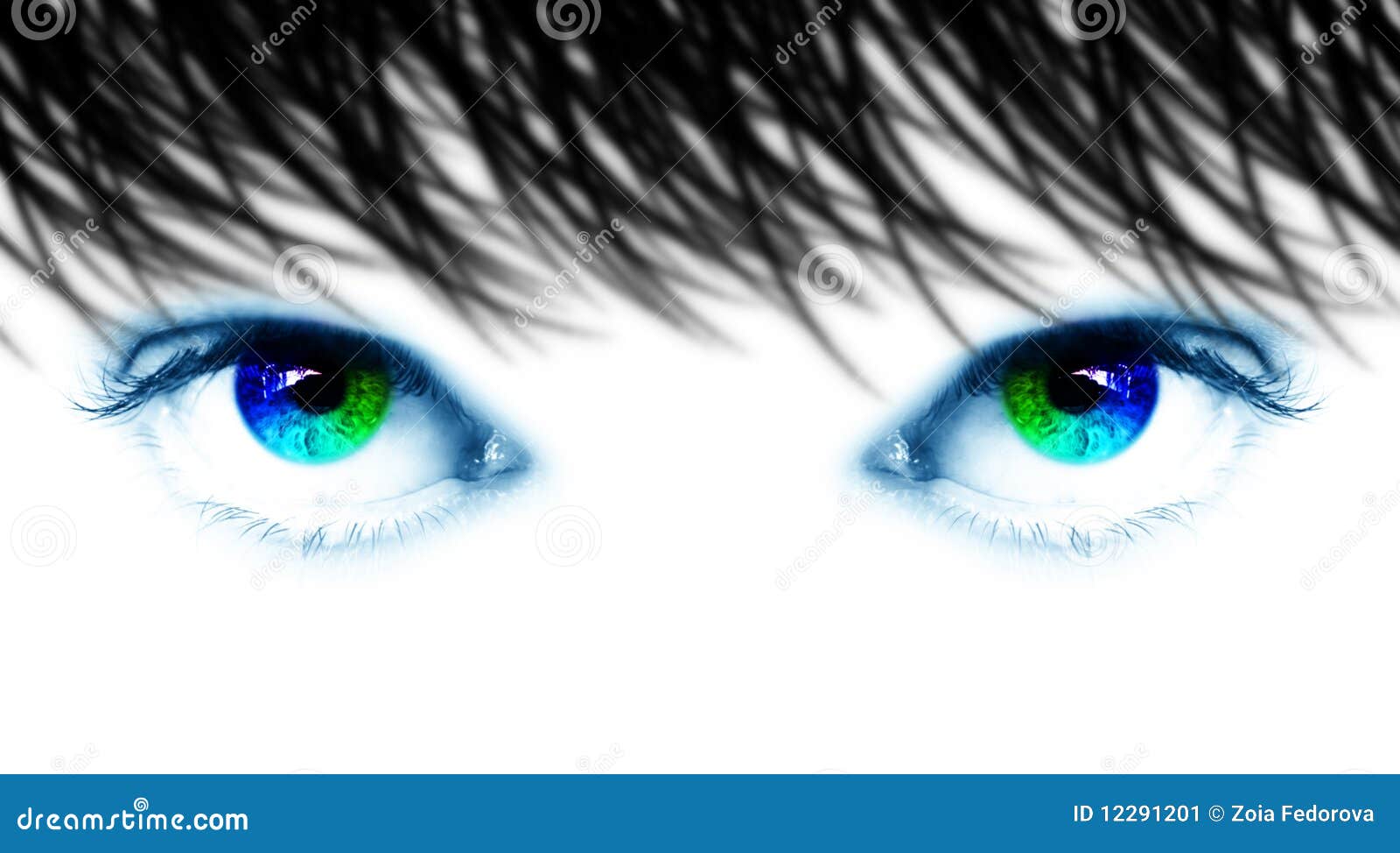 Spectral eyes stock image. Image of abstract, rainbow - 12291201