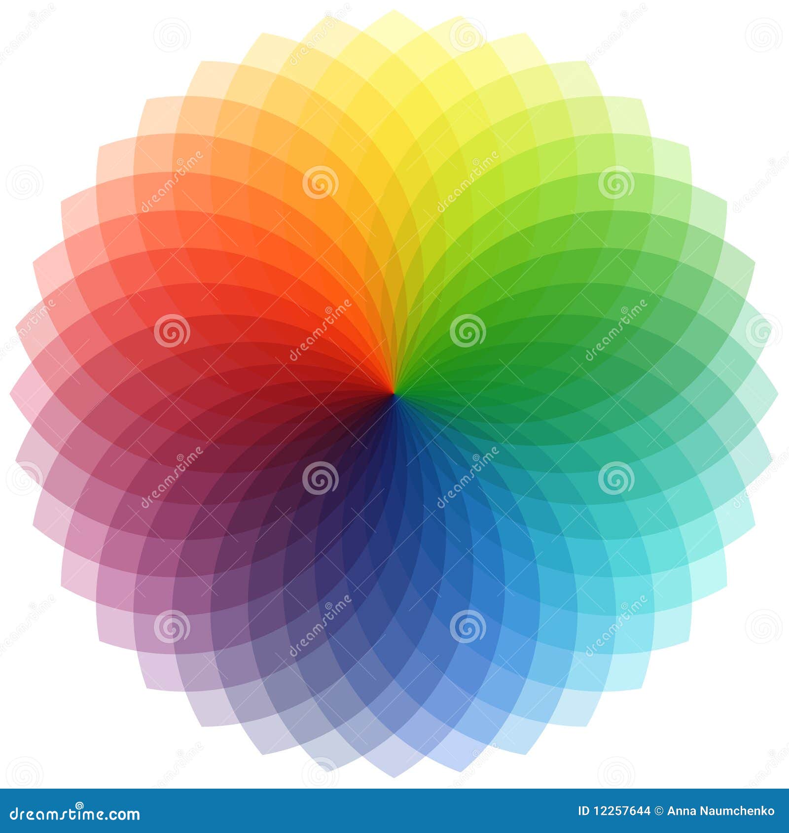 Spectral flower stock vector. Illustration of gamma, creativity - 12257644