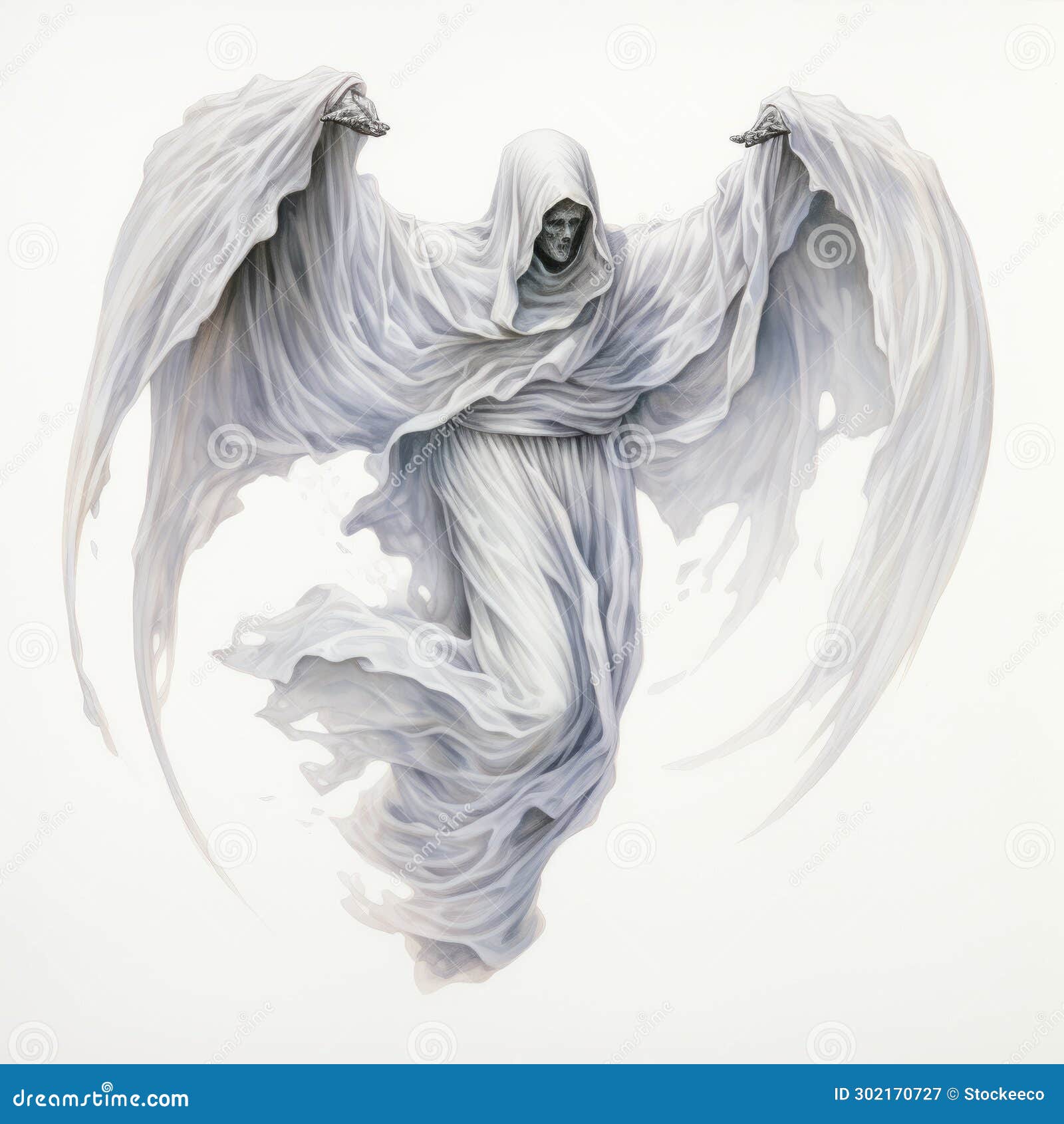 Spectral Ghost Figure Bursts From A Vibrant, Multicolored Explosion Of ...