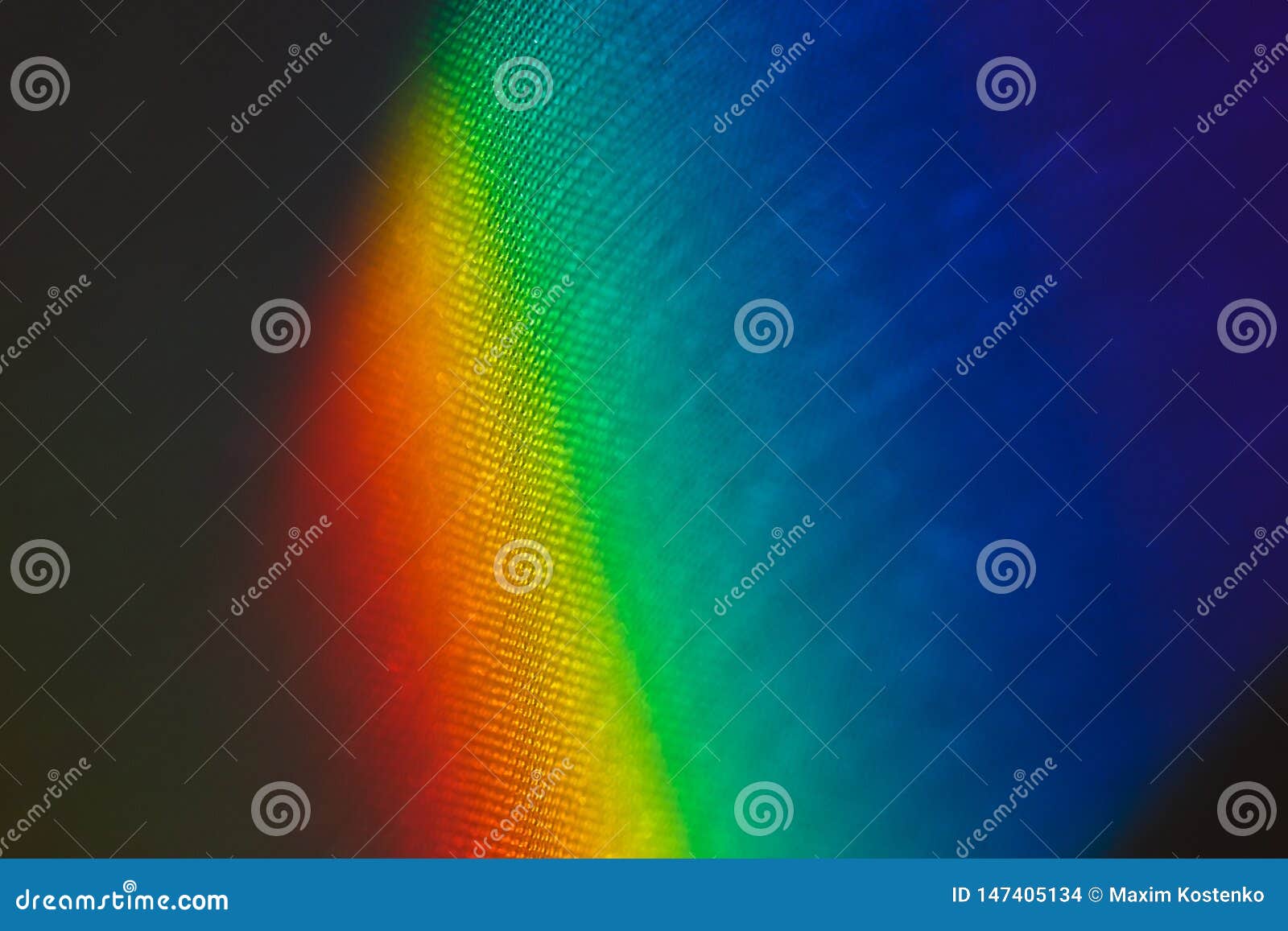 Spectral Gradient of Sunlight Coming through a Prism Stock Photo ...