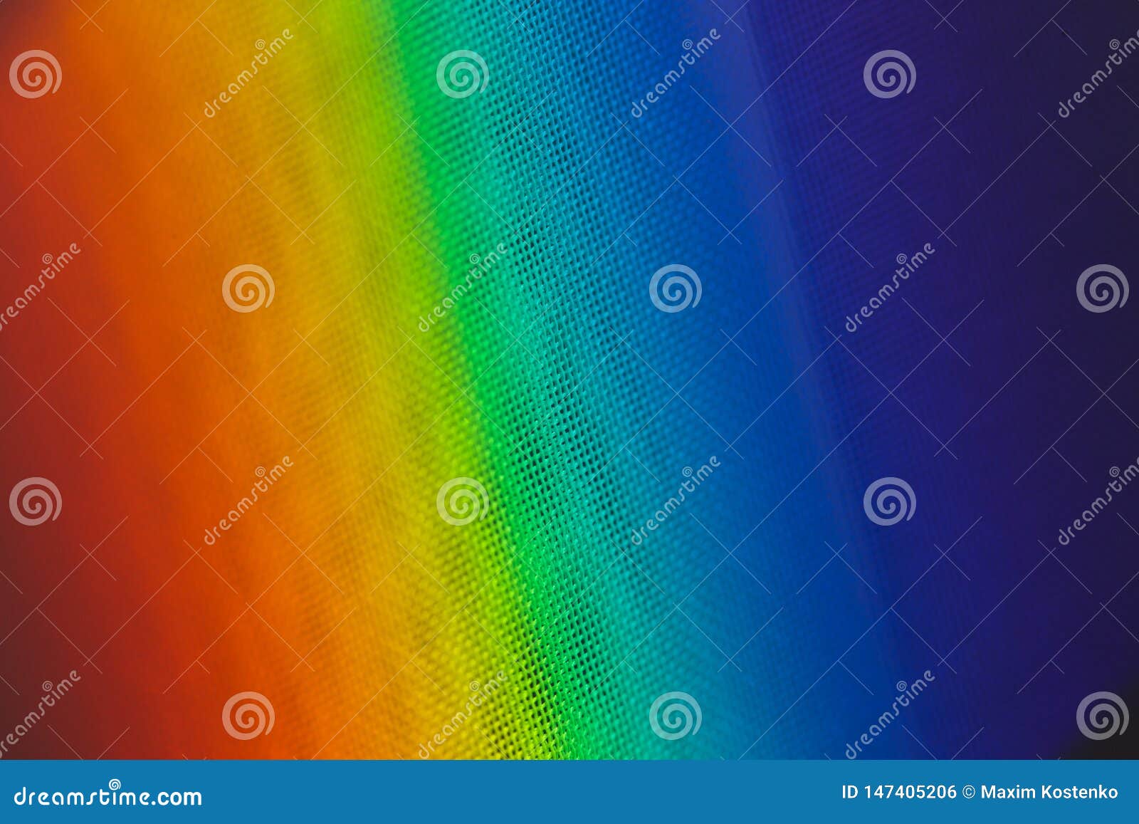 Spectral Gradient of Sunlight Coming through a Prism Stock Photo ...