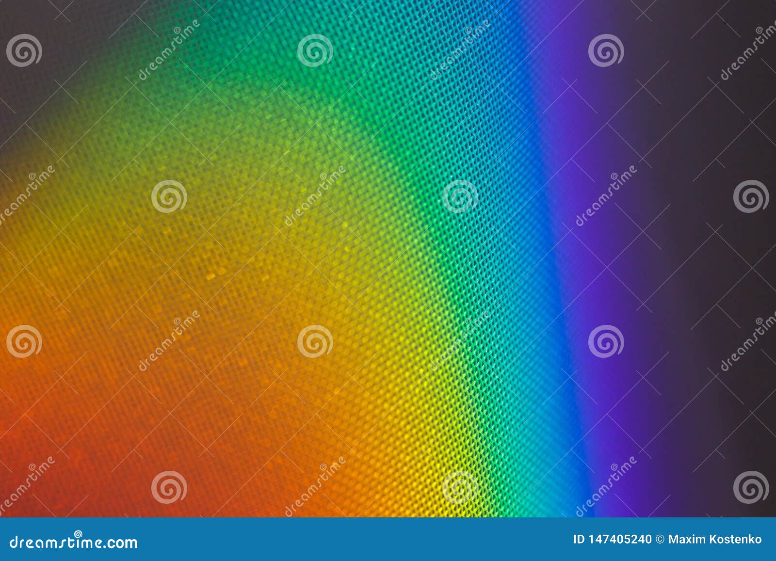 Spectral Gradient of Sunlight Coming through a Prism Stock Photo ...