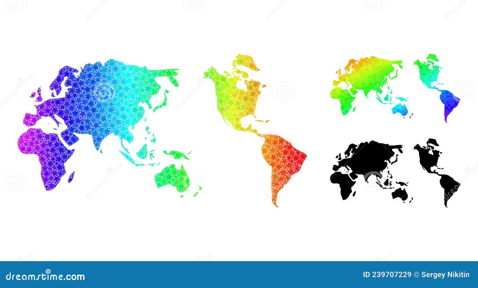 Earth Collage Of Triangles Vector Illustration | CartoonDealer.com ...