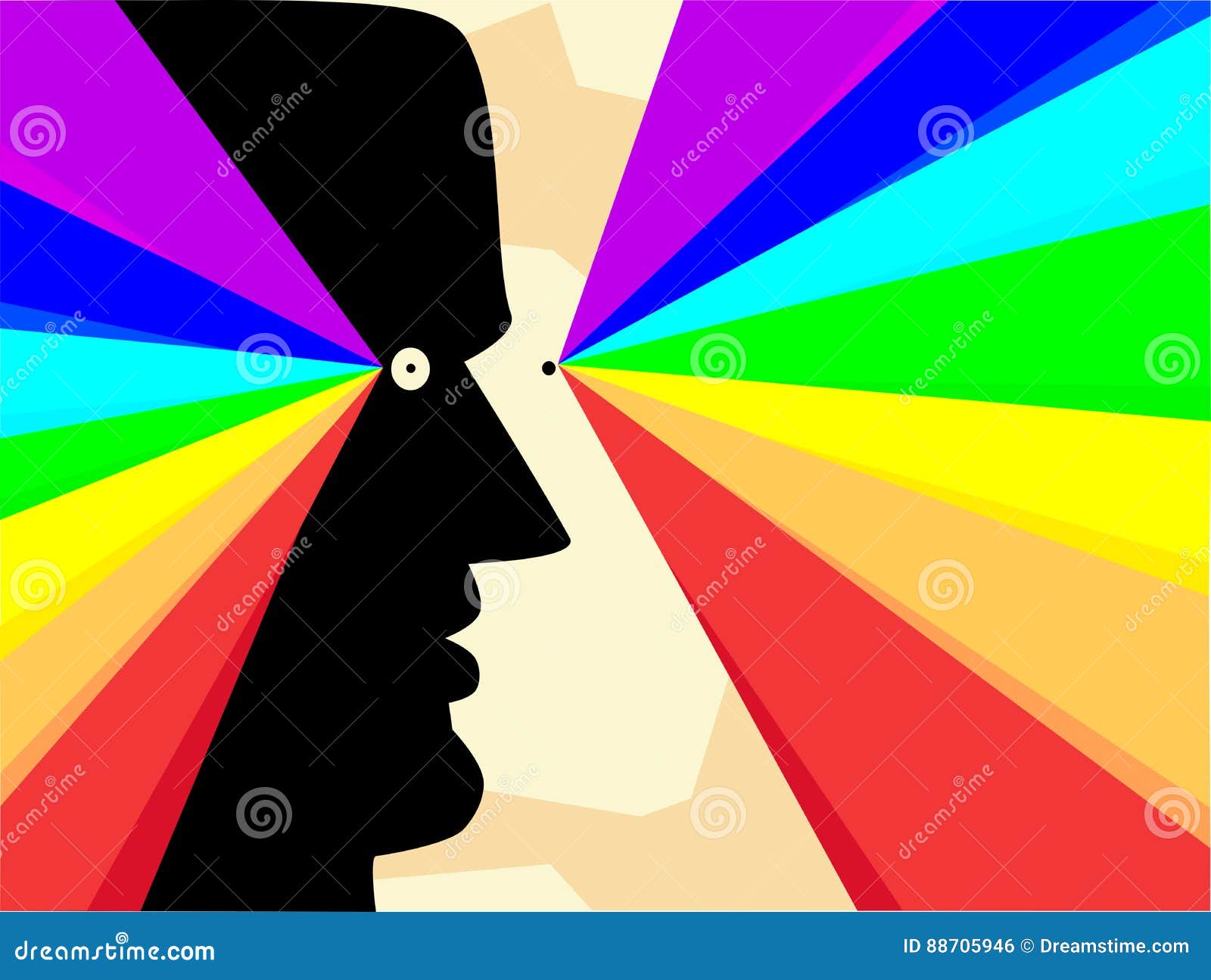 Spectral people stock vector. Illustration of range, orange - 88705946