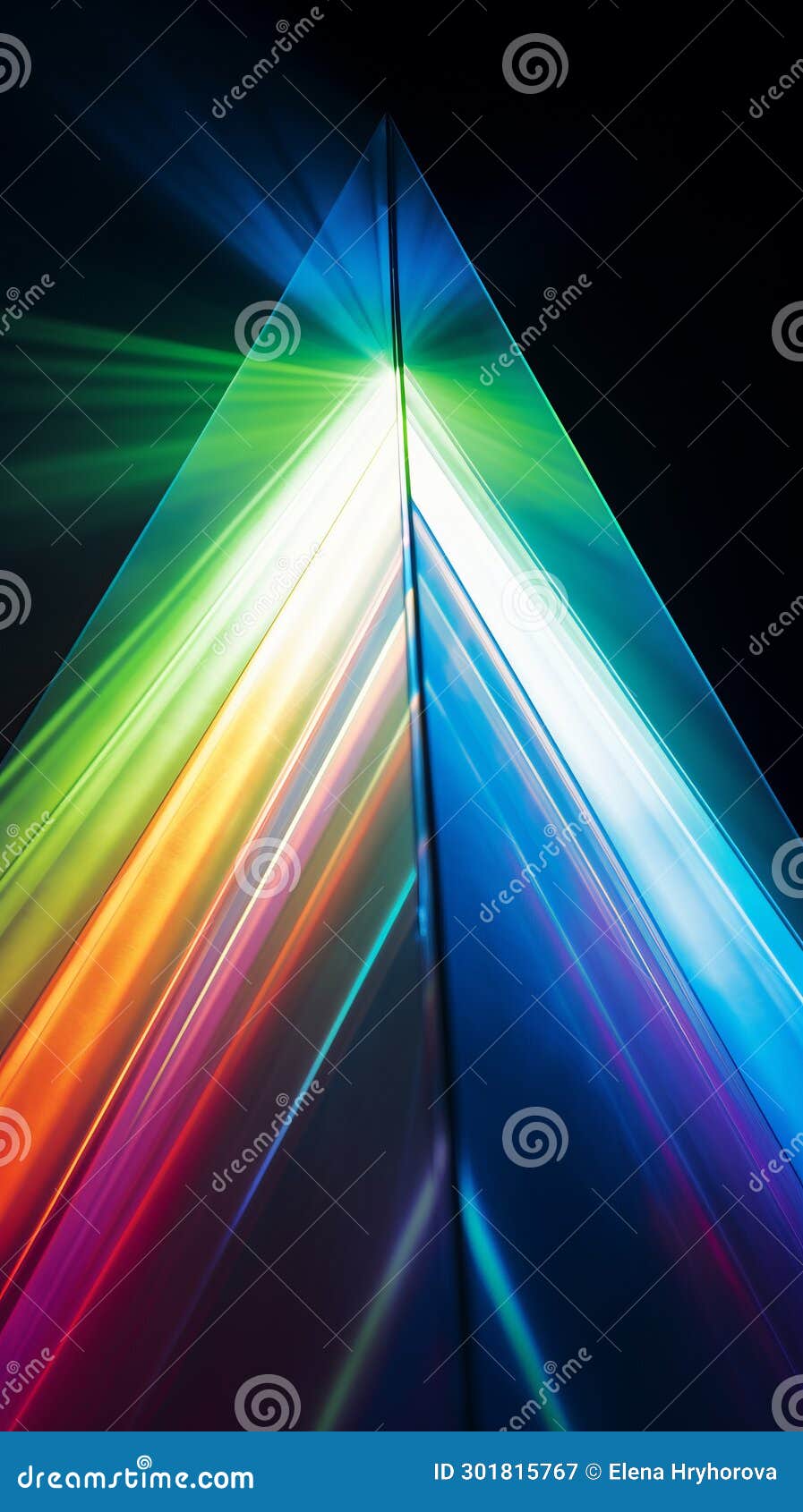 Spectral Pyramid: a Symphony of Light Stock Illustration - Illustration ...