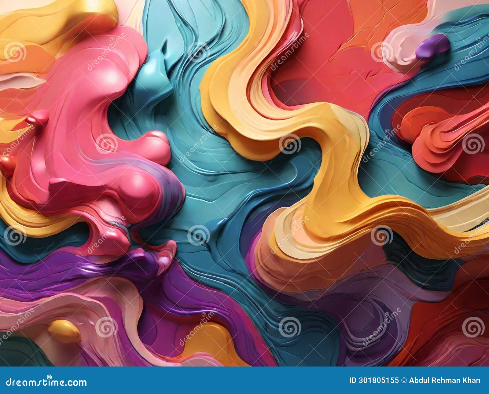 Spectral Symphony: AI-Infused Harmony of Dynamic Lines Stock Image ...