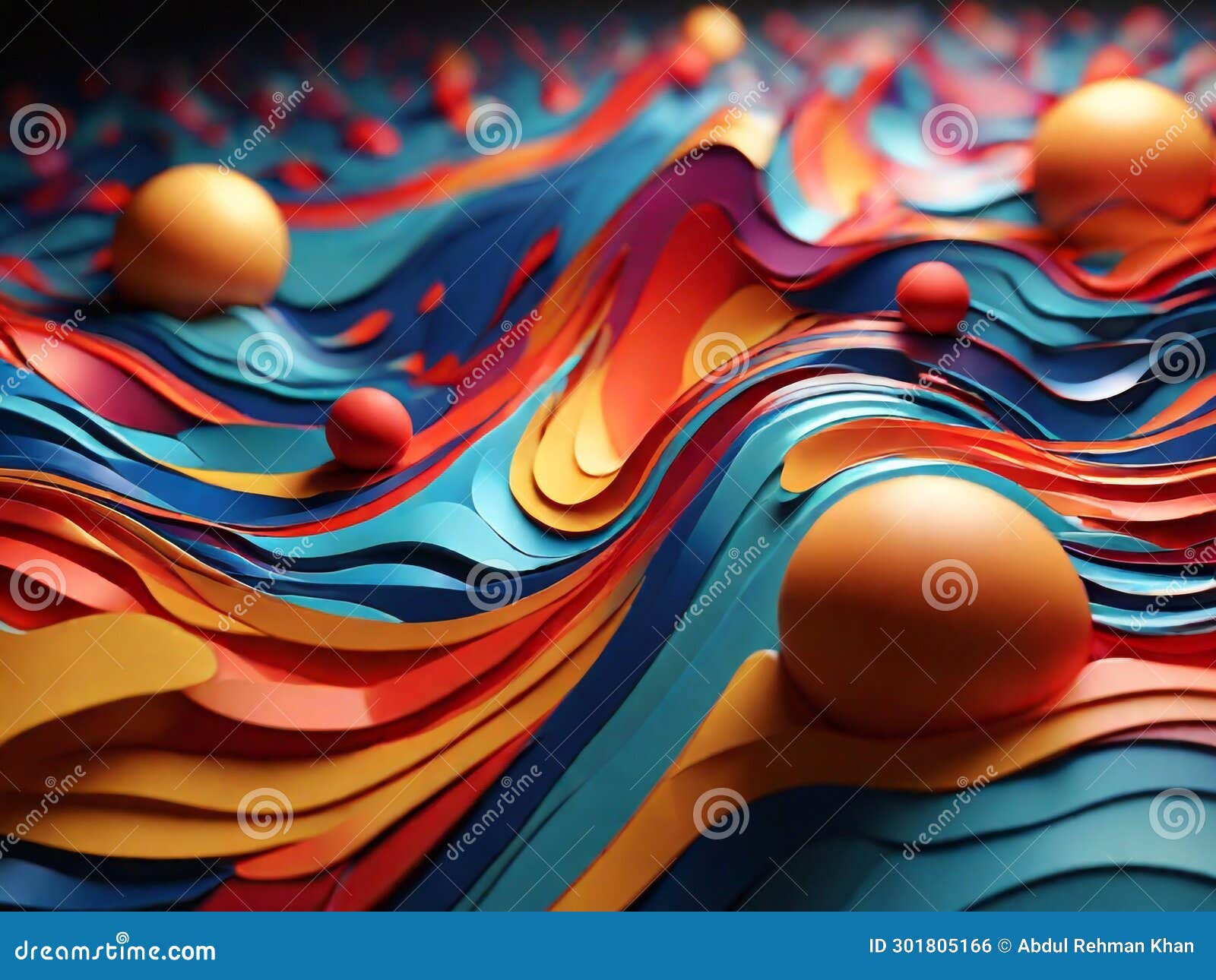 Spectral Symphony: AI-Infused Harmony of Dynamic Lines Stock Photo ...