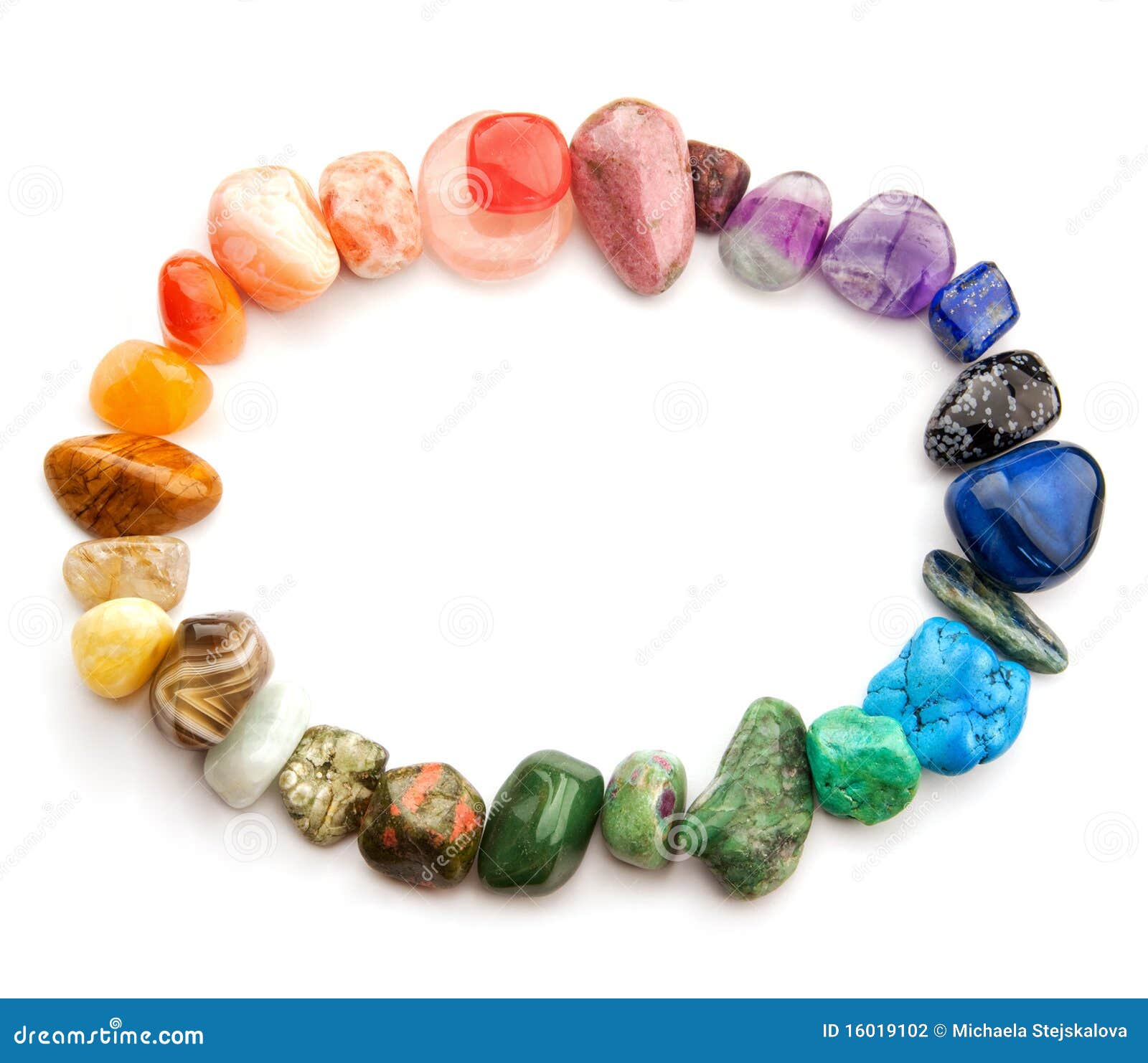 Spectre De Couleur De Pierre Gemme Photo stock - Image du jaspe ...