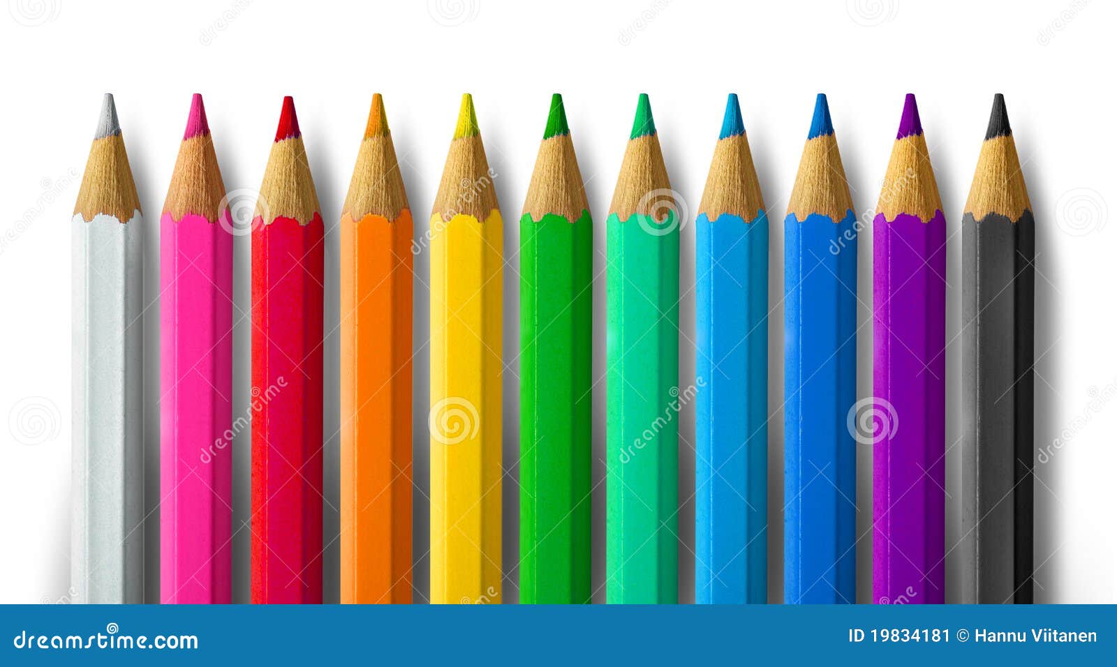 Spectre De Crayon De Couleur Image stock - Image du couleur, blanc ...
