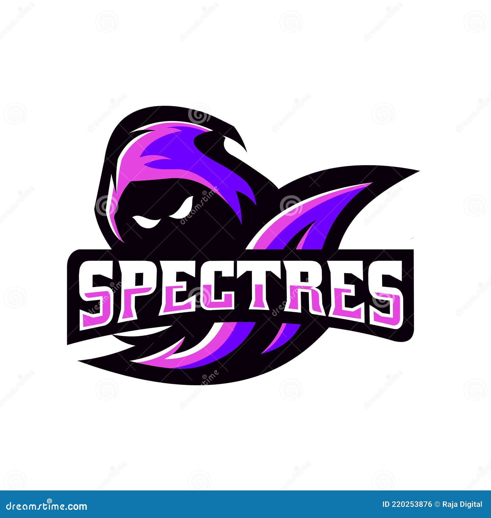 Spectre Ghost Logo Vector Isolated | CartoonDealer.com #220253876