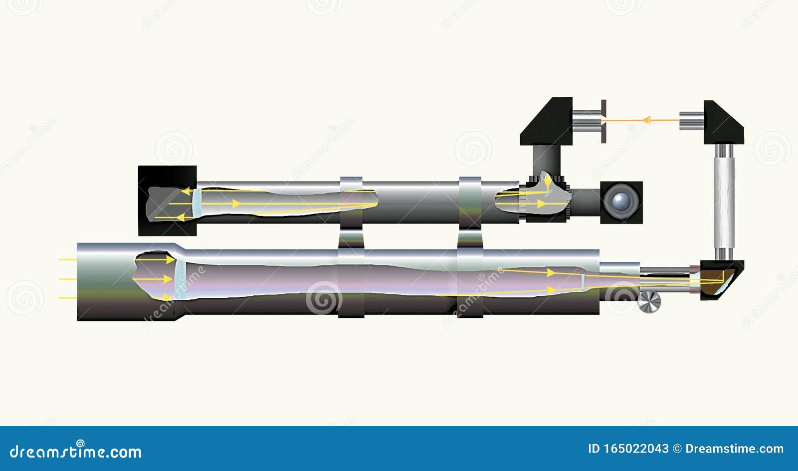 Spectrograph telescope stock illustration. Illustration of astronomical ...