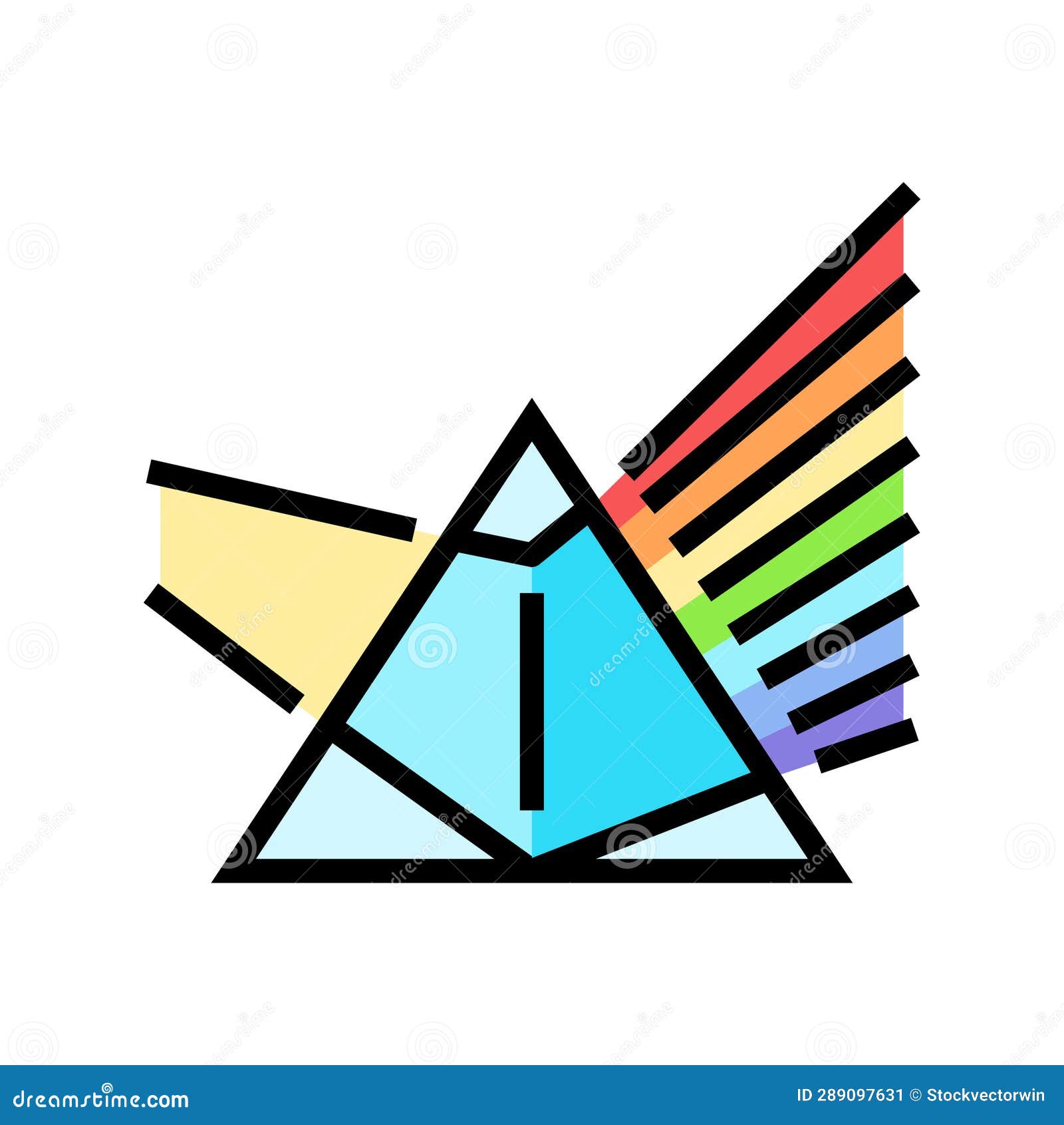 Spectroscopy Materials Engineering Color Icon Vector Illustration Stock ...