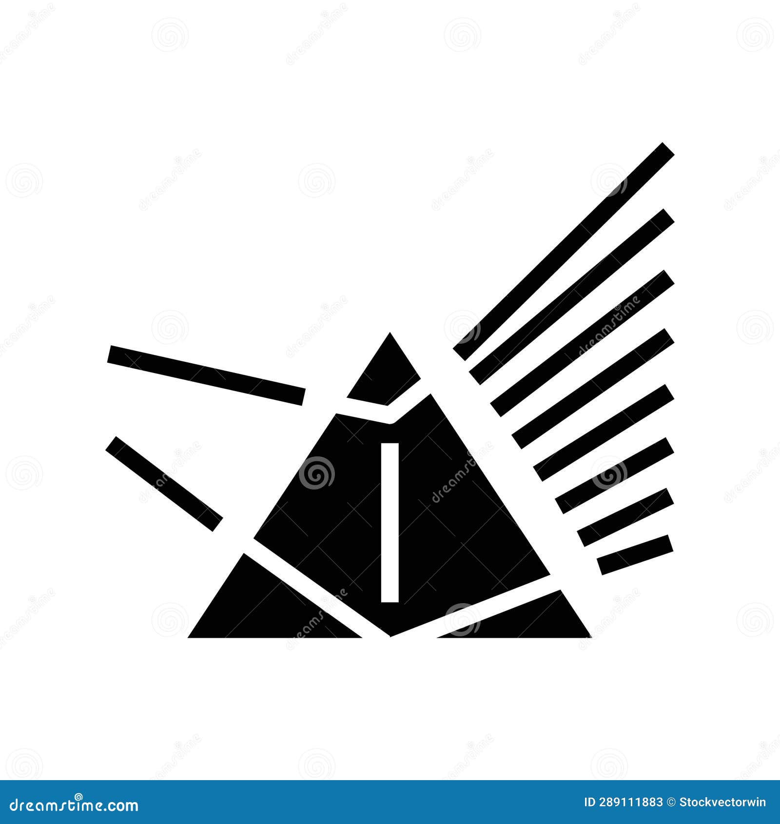 Spectroscopy Materials Engineering Glyph Icon Vector Illustration Stock ...