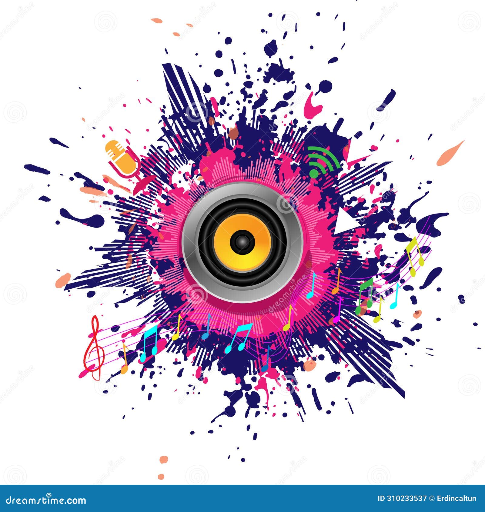 Abstract Music Sound Concept. Stock Vector - Illustration of graphic ...