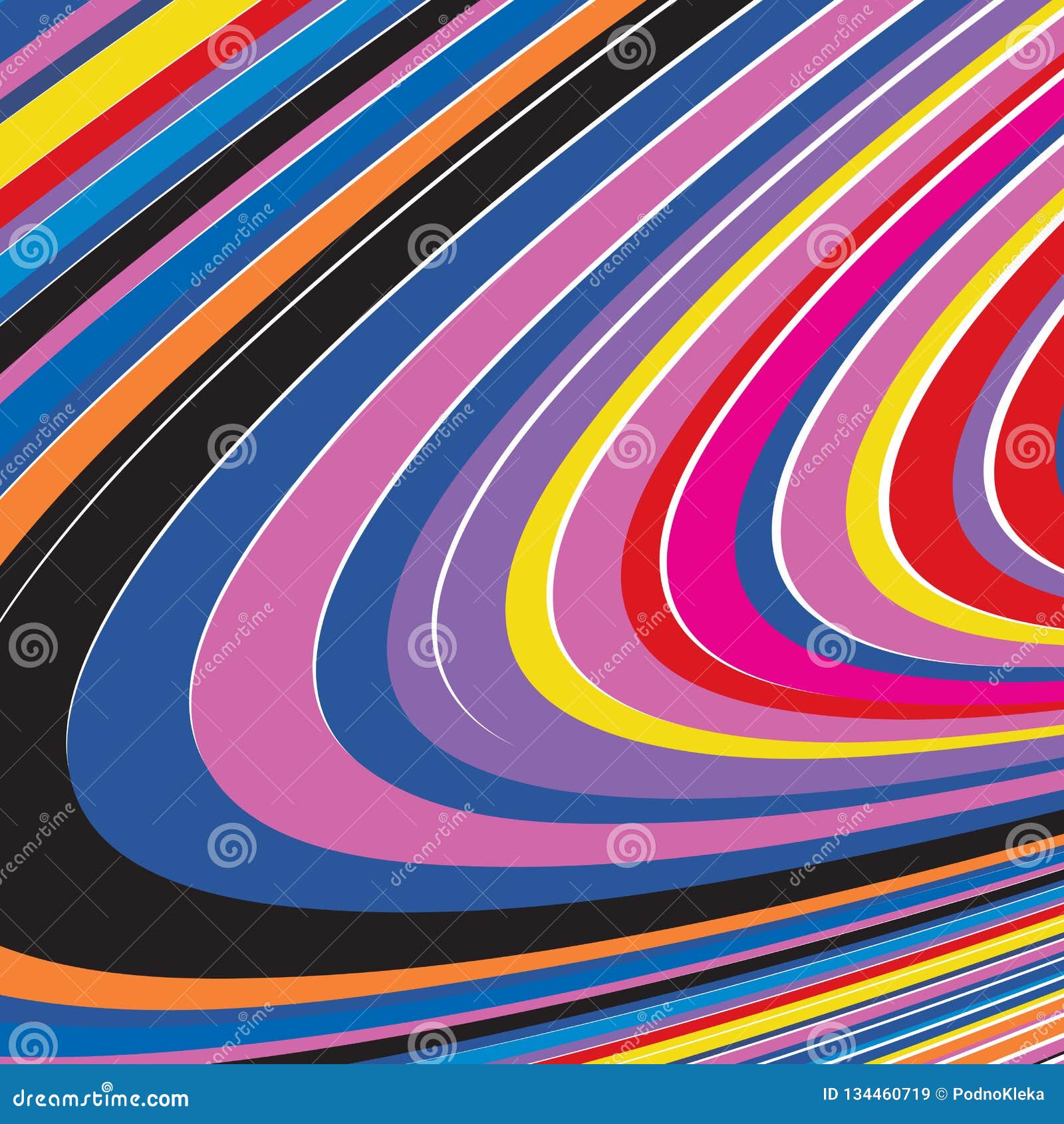 Spectrum Abstract Rainbow Stripe Space Milky Way Galaxy Vector ...