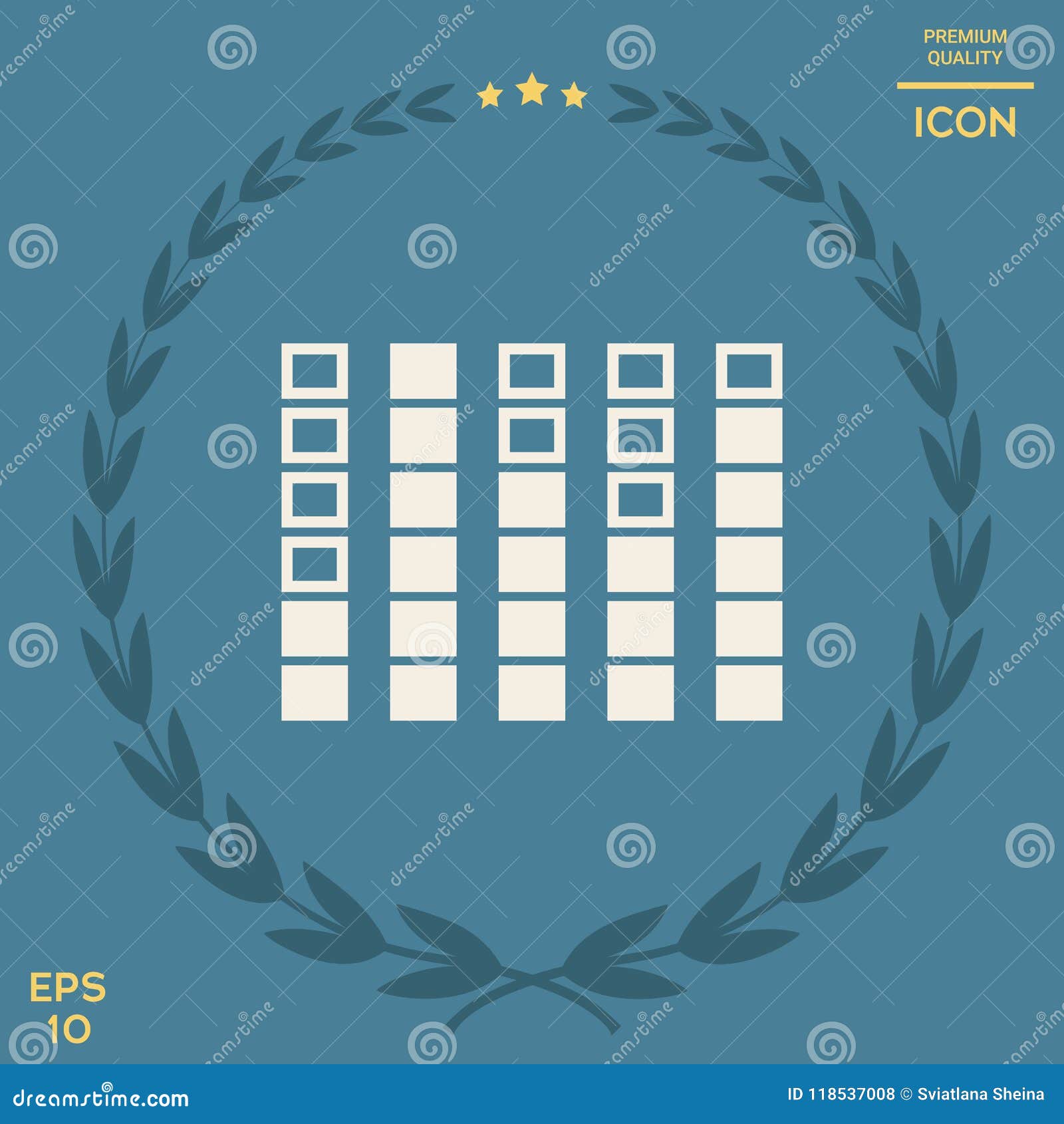 Spectrum Analyzer, Equalizer Icon Stock Vector - Illustration of ...