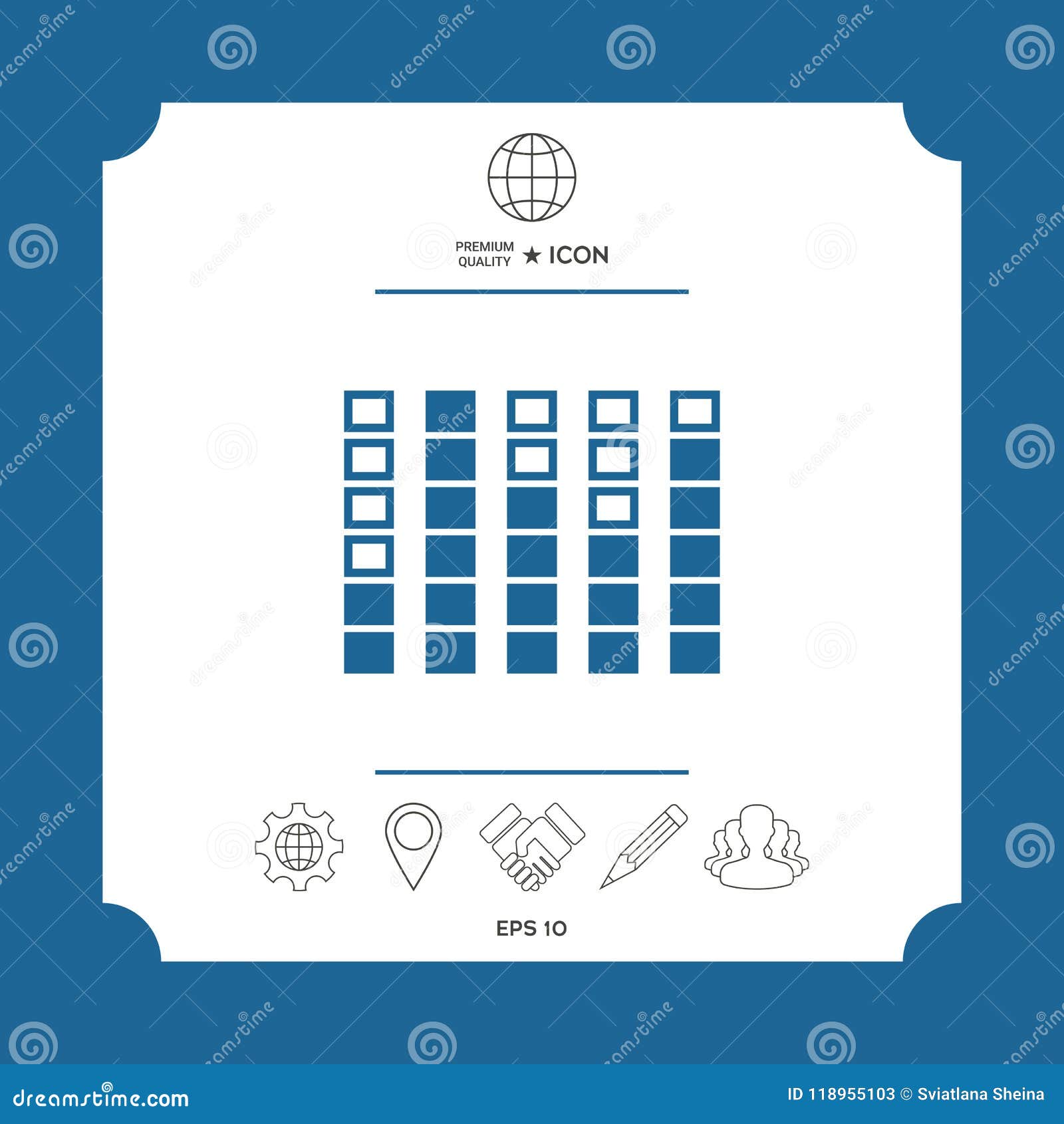 Spectrum Analyzer, Equalizer Icon Stock Vector - Illustration of ...