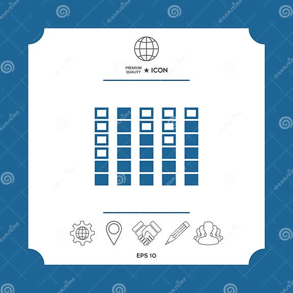 Spectrum Analyzer, Equalizer Icon Stock Vector - Illustration of ...