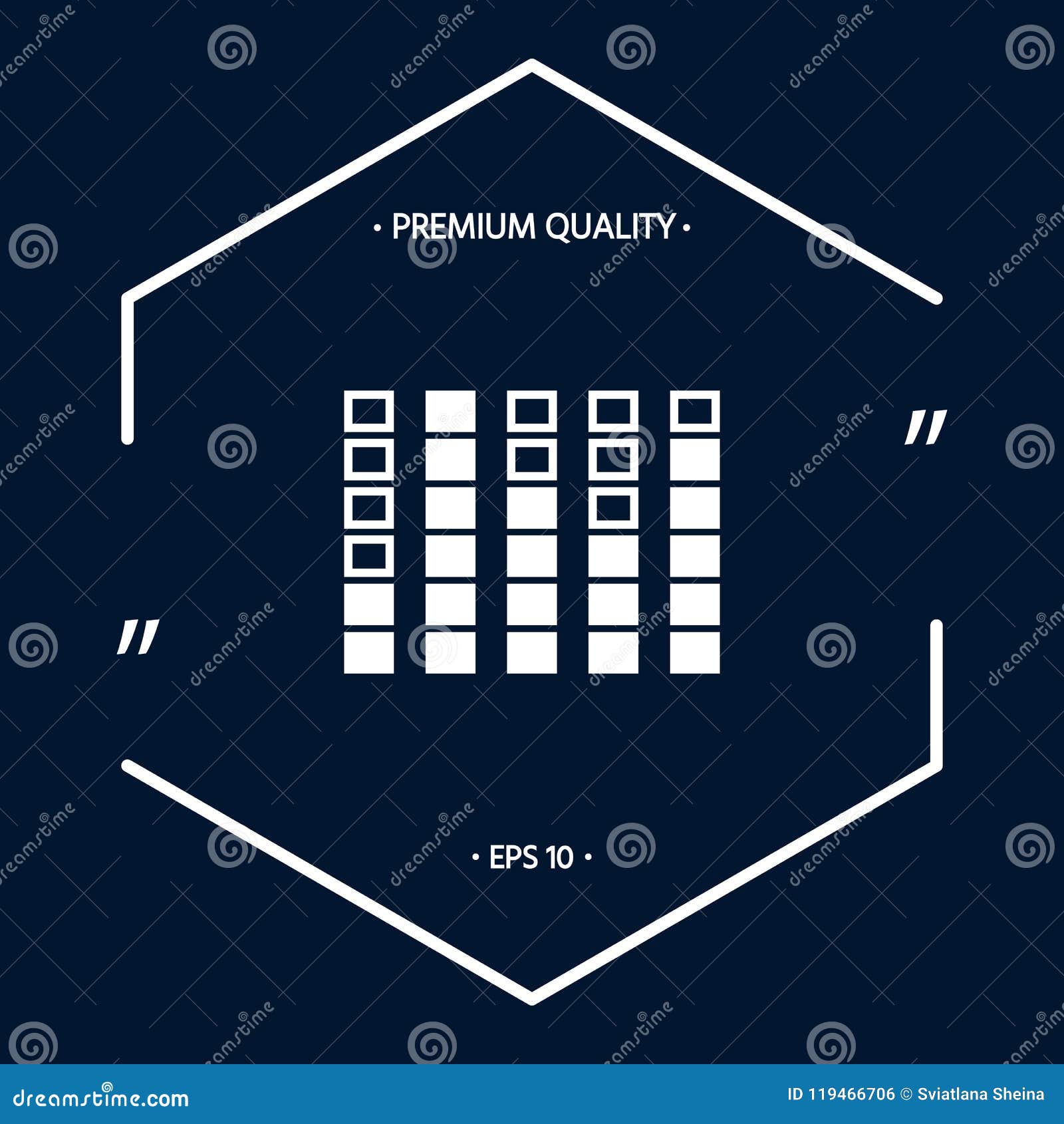 Spectrum Analyzer, Equalizer Icon Stock Vector - Illustration of symbol ...