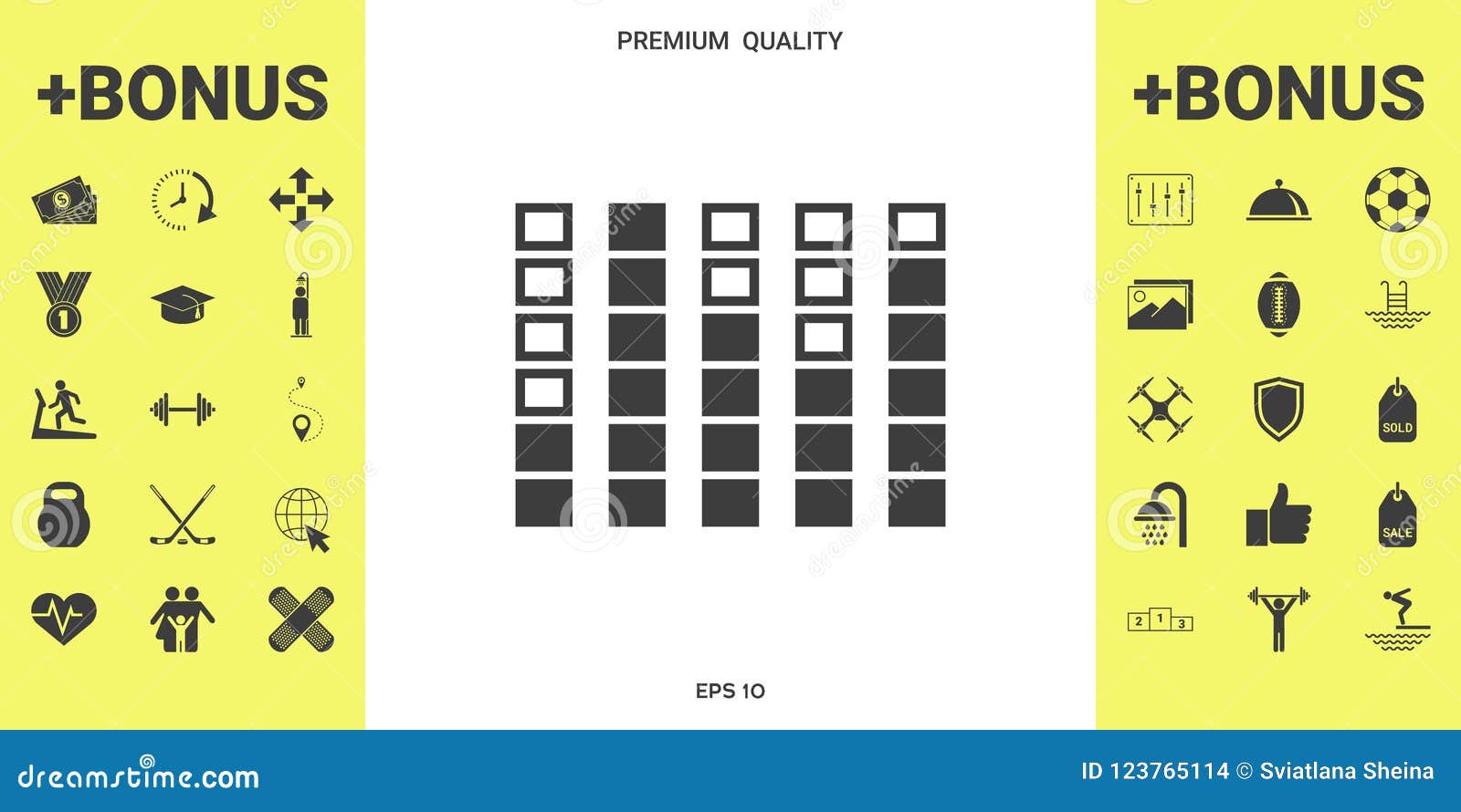 Spectrum Analyzer, Equalizer Icon Stock Vector - Illustration of ...