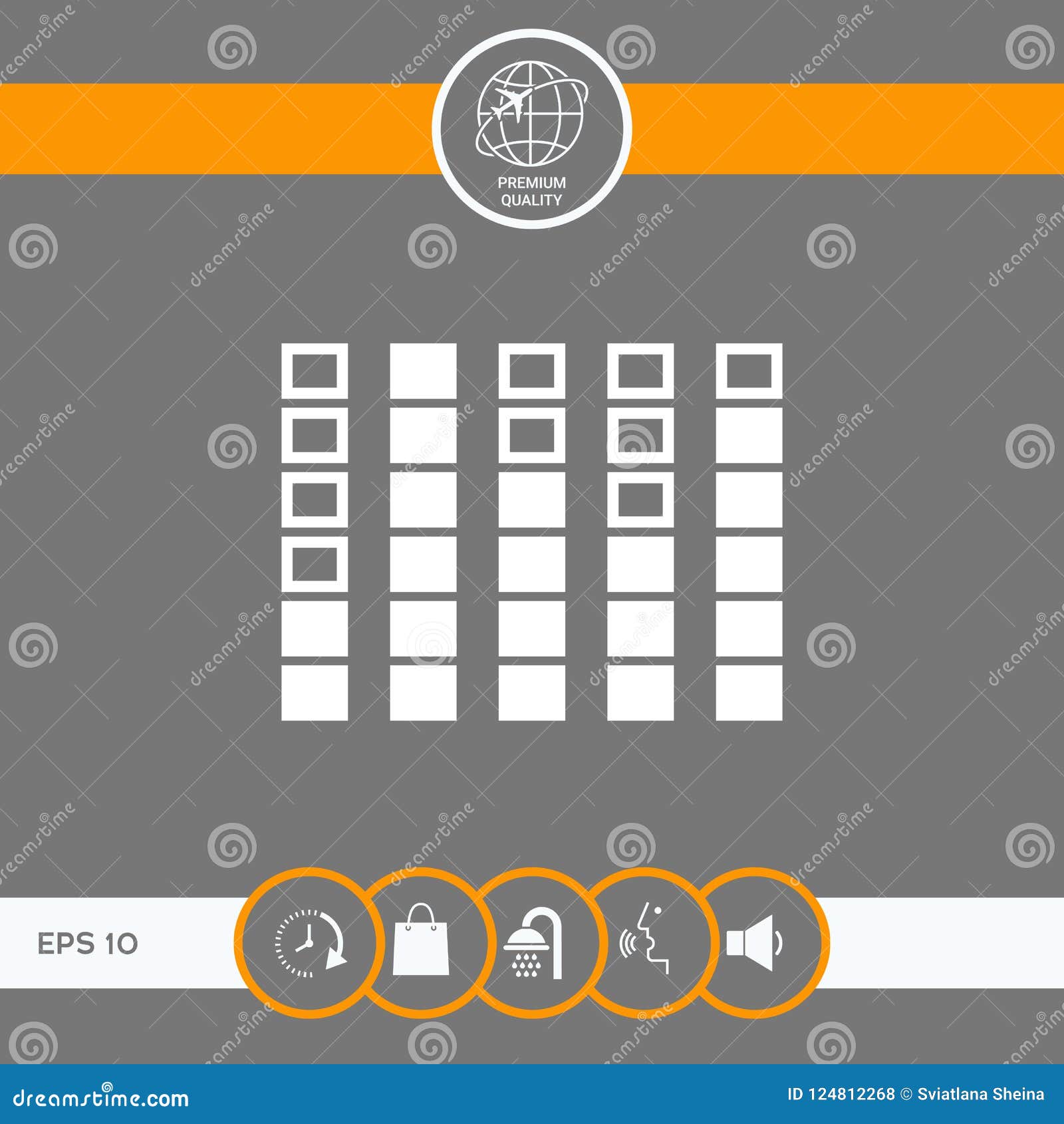 Spectrum Analyzer, Equalizer Icon Stock Vector - Illustration of club ...