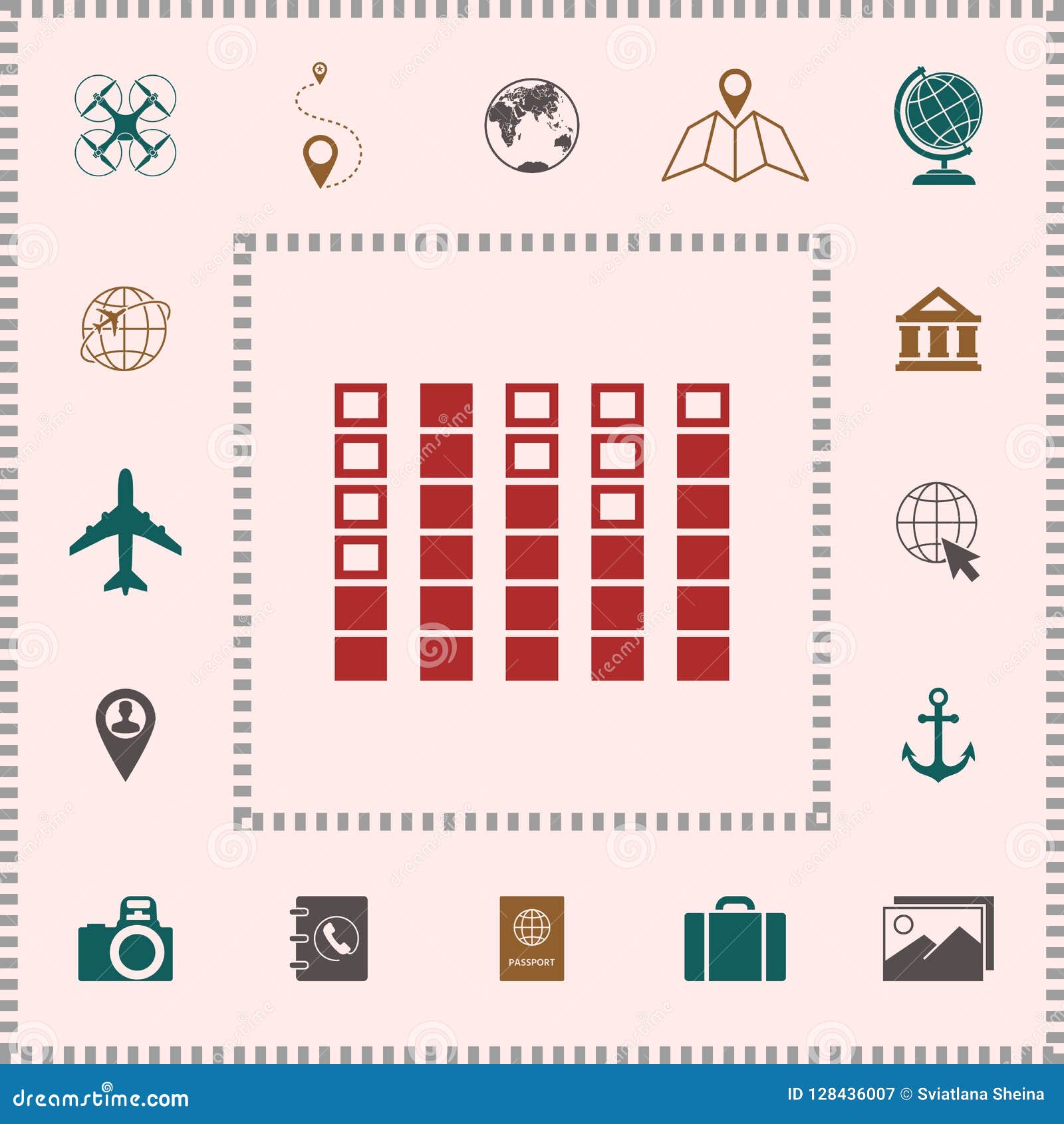 Spectrum Analyzer, Equalizer Icon . Elements for Your Design Stock ...