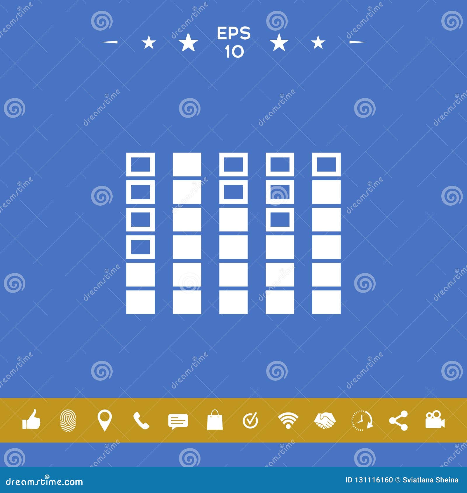 Spectrum Analyzer, Equalizer Icon Stock Vector - Illustration of ...