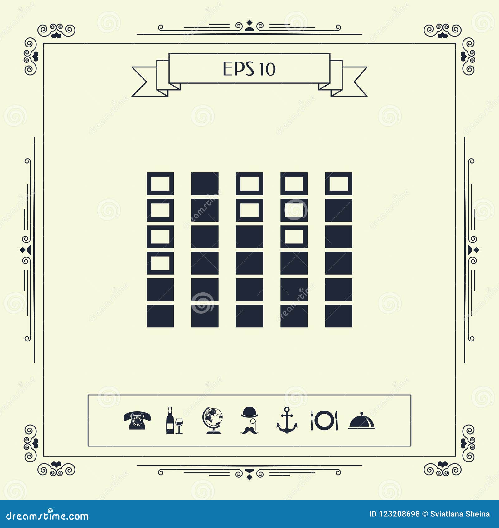 Spectrum Analyzer, Equalizer Icon Stock Vector - Illustration of icon ...