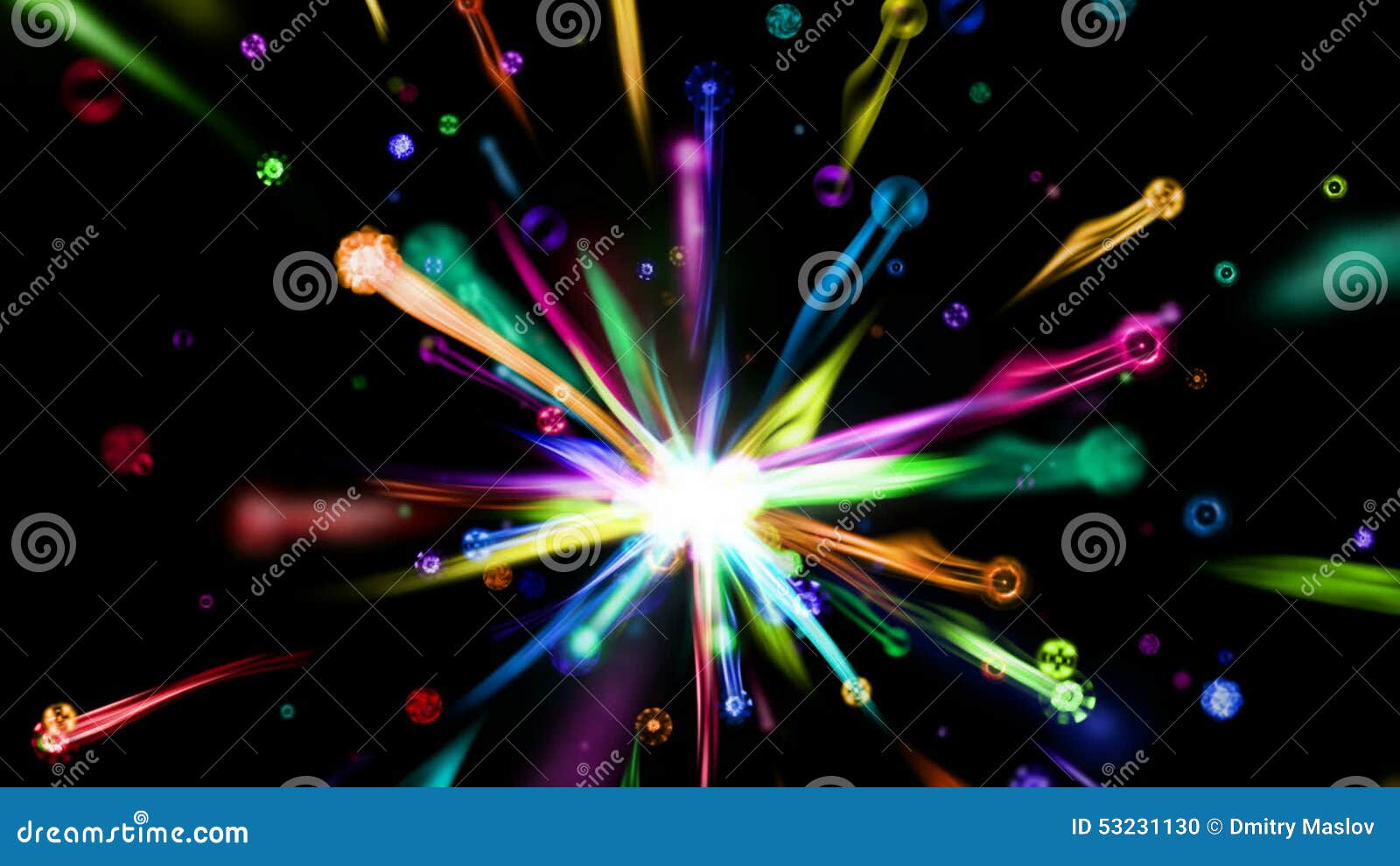Spectrum Burst stock footage. Video of bang, blaze, orange - 53231130