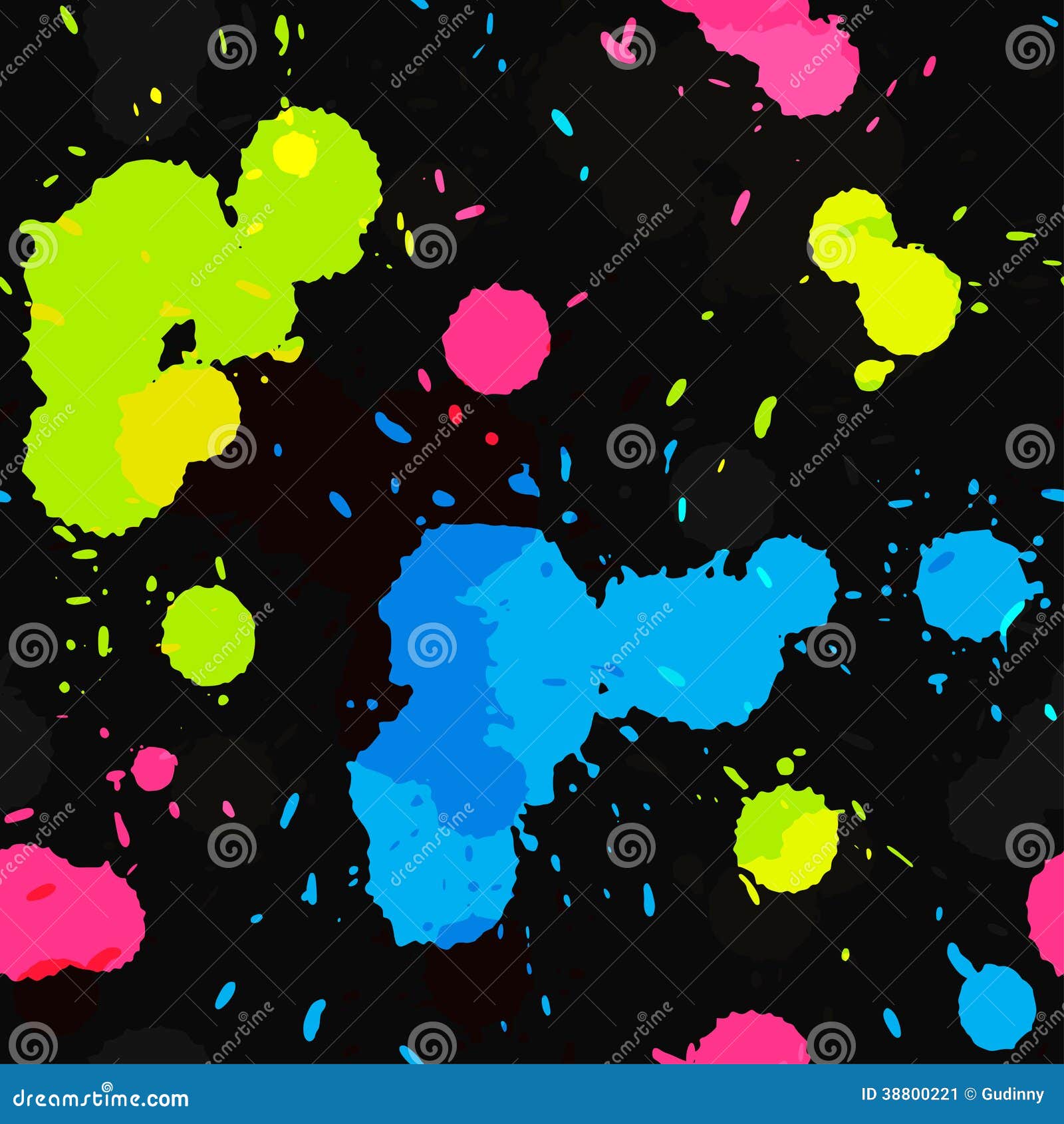 Spectrum Color Seamless Blot Texture Stock Vector - Illustration of ...