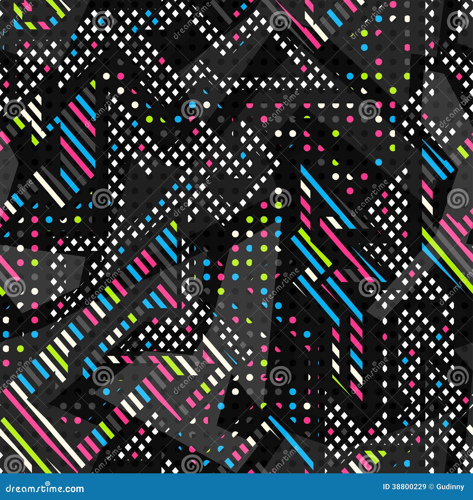 Spectrum Color Seamless Pattern Stock Vector - Illustration of abstract ...