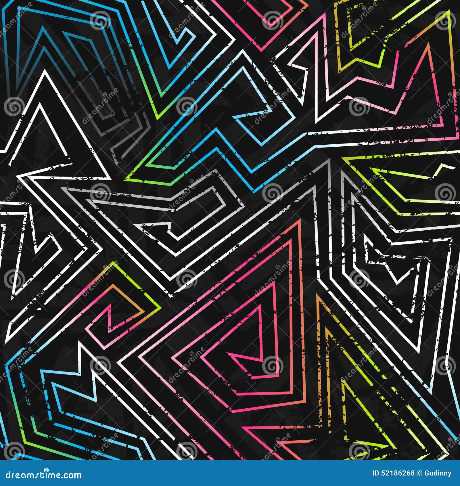 Spectrum Colored Seamless Pattern Stock Vector - Illustration of ...