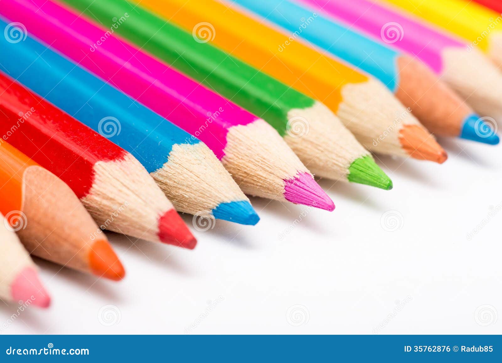 Spectrum Colors of Coloring Pencils Stock Photo - Image of crayon ...