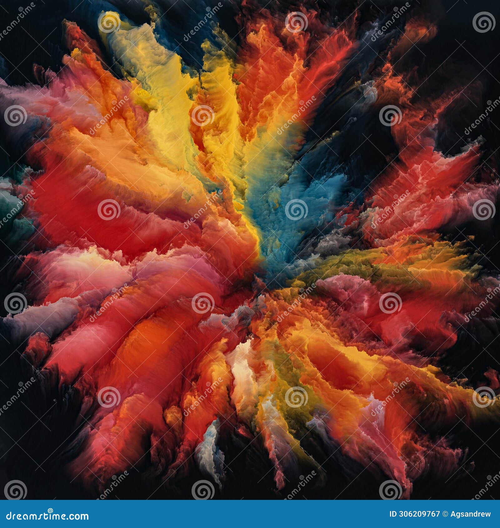 Spectrum of Evolving Colors Stock Illustration - Illustration of ...