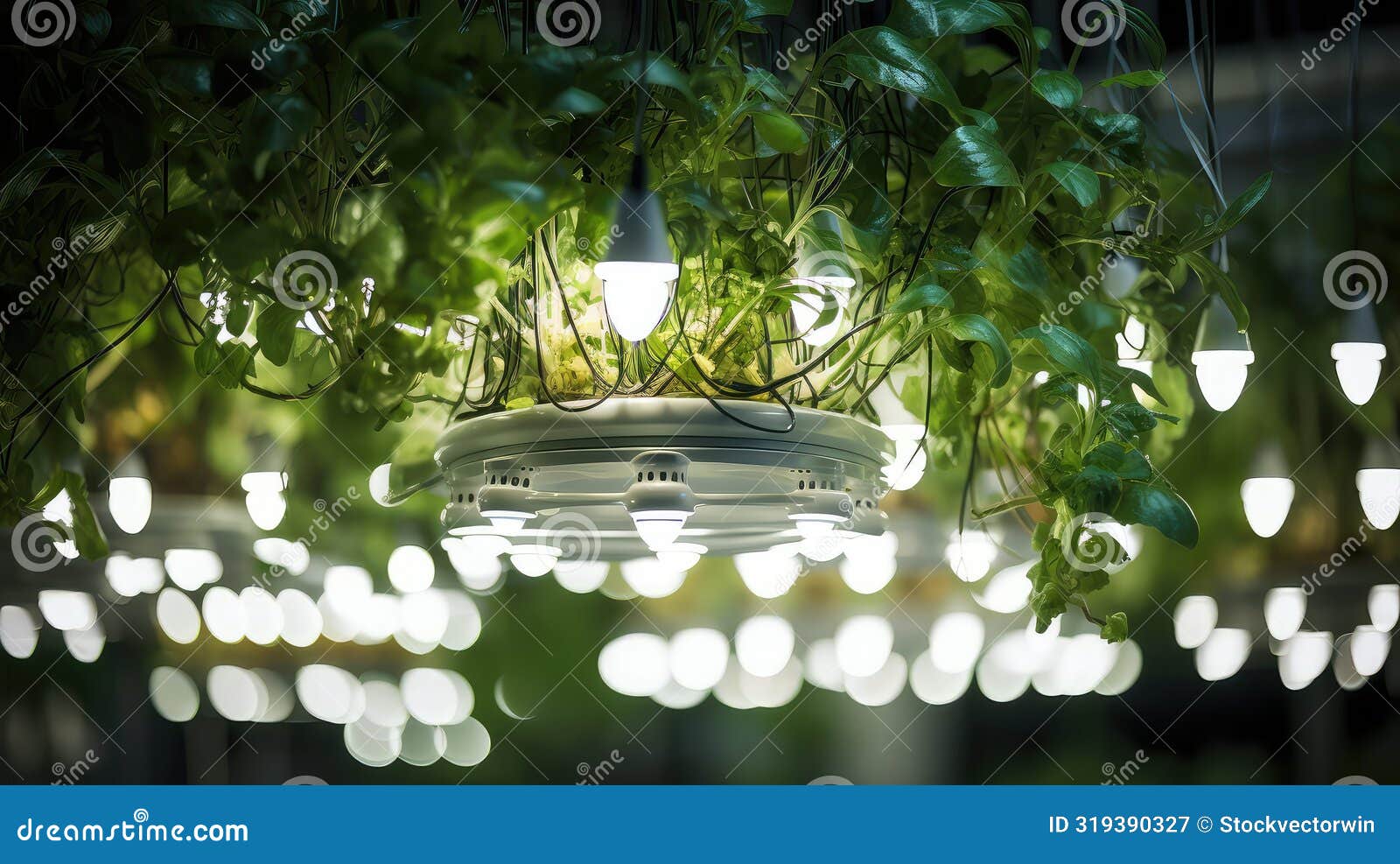 Spectrum Hydroponic Lighting Stock Illustration - Illustration of ...