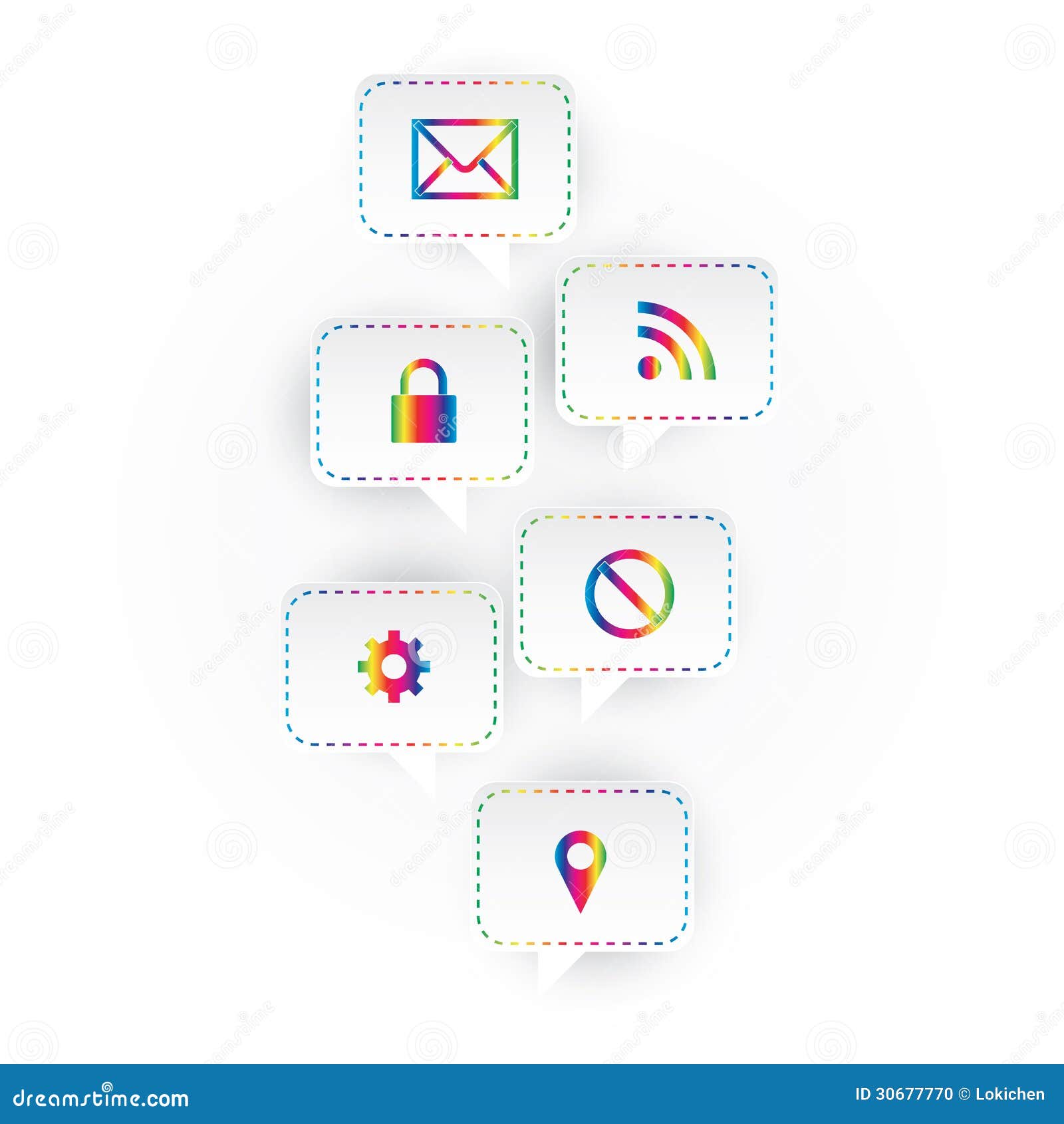 Spectrum icon stock illustration. Illustration of modern - 30677770