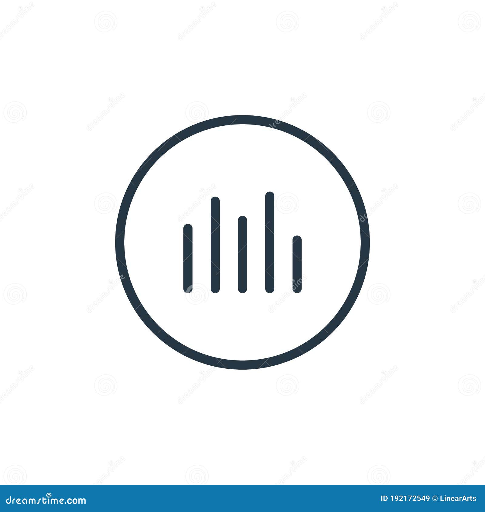 Spectrum Icon Vector from Media Players Concept. Thin Line Illustration ...