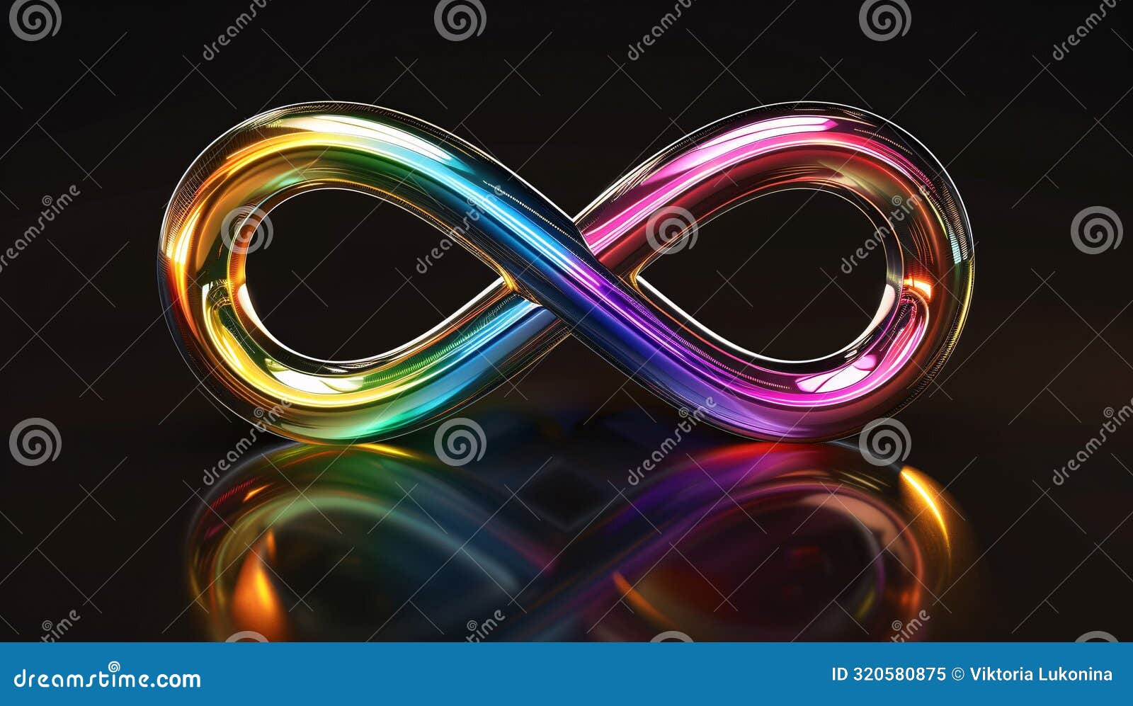 Spectrum Infinity Loop stock illustration. Illustration of concept ...