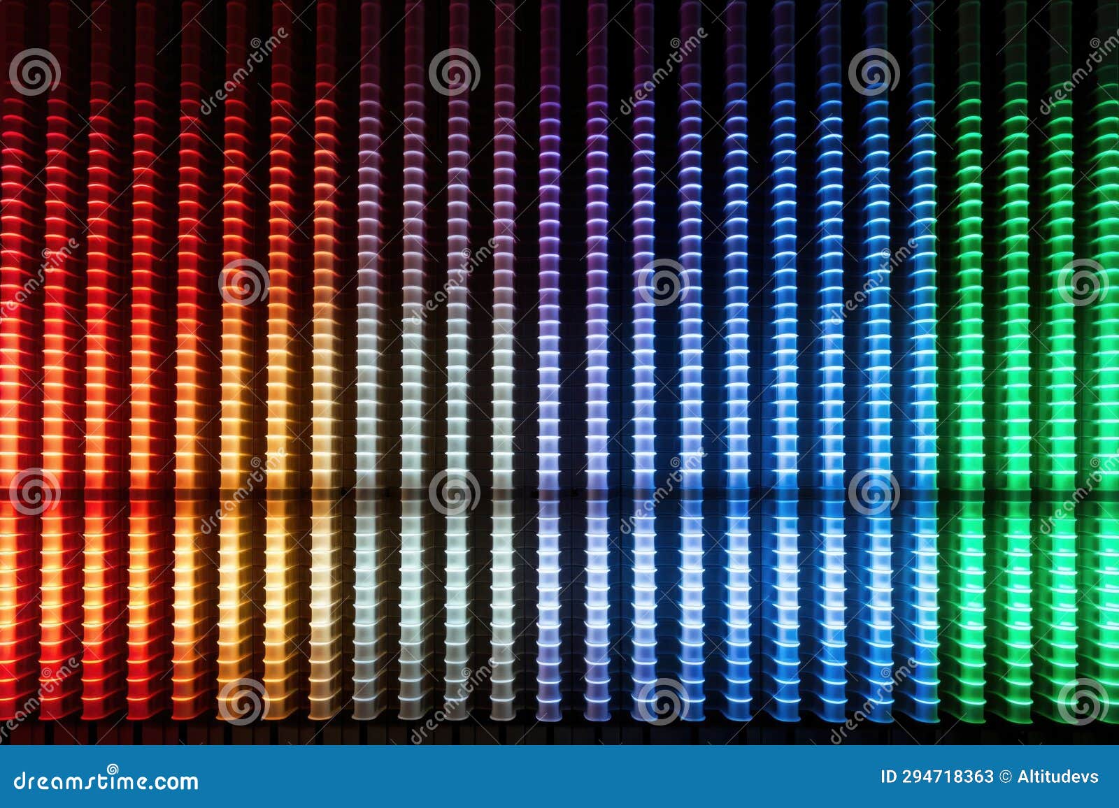 Spectrum of Led Lights Used in Computer Screens Stock Image - Image of ...