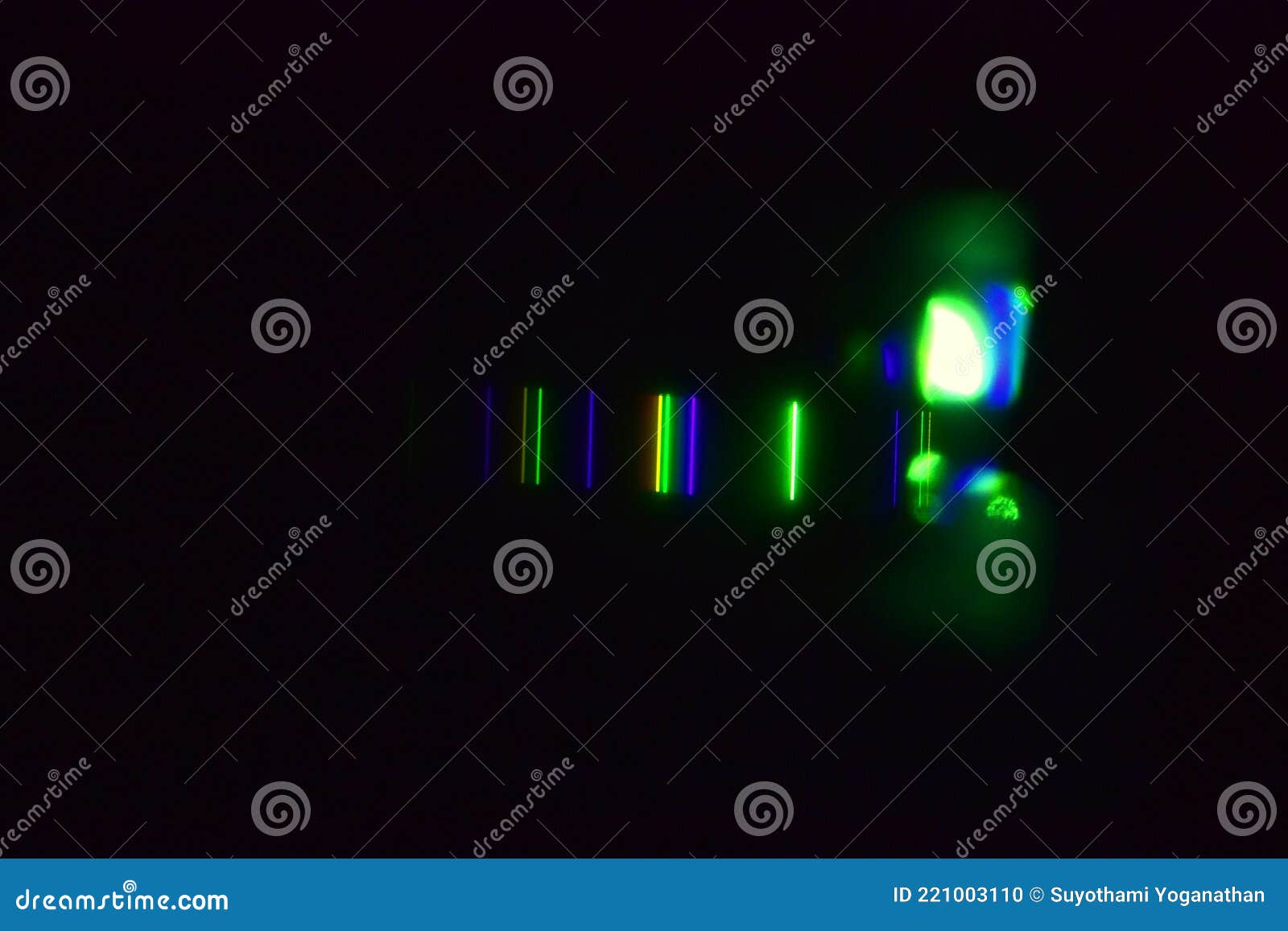 Spectrum of Light of Mercury Stock Photo - Image of colours, rainbow ...