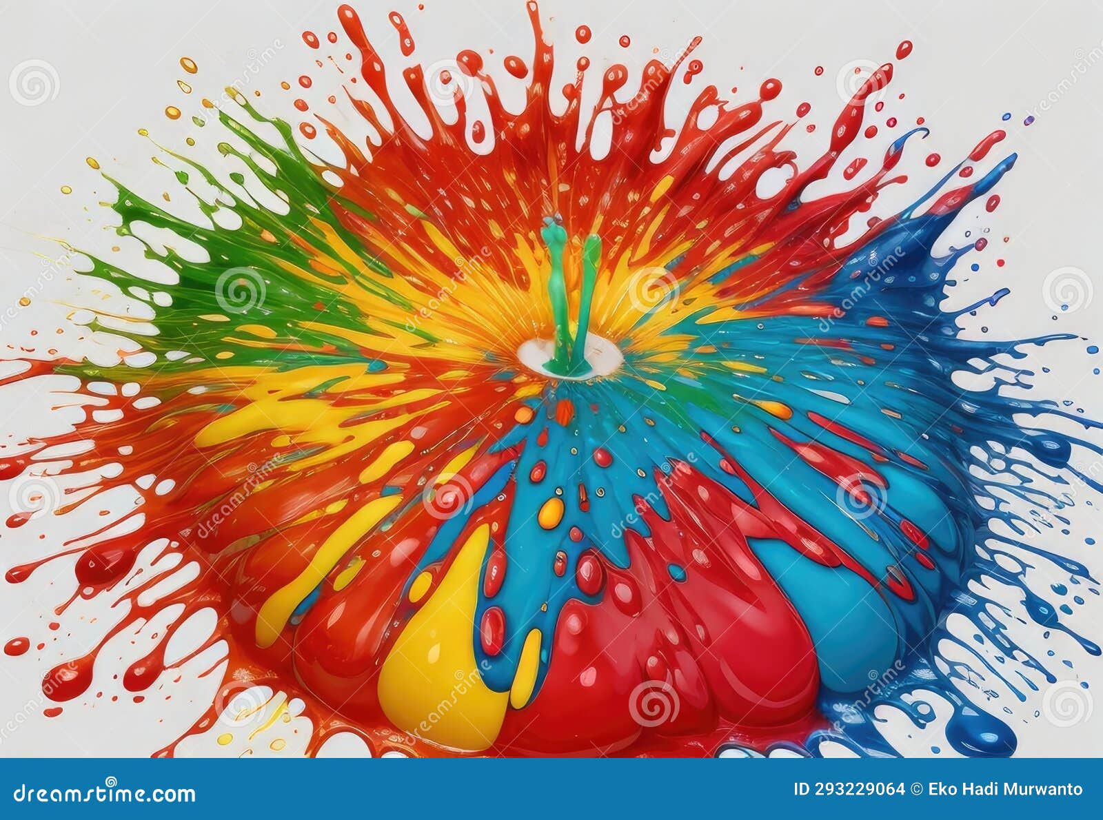 Spectrum of Liquid Splashes: a Multicolor HD Wallpaper Stock ...