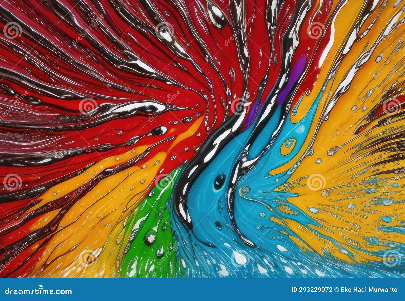 Spectrum of Liquid Splashes: a Multicolor HD Wallpaper Stock ...